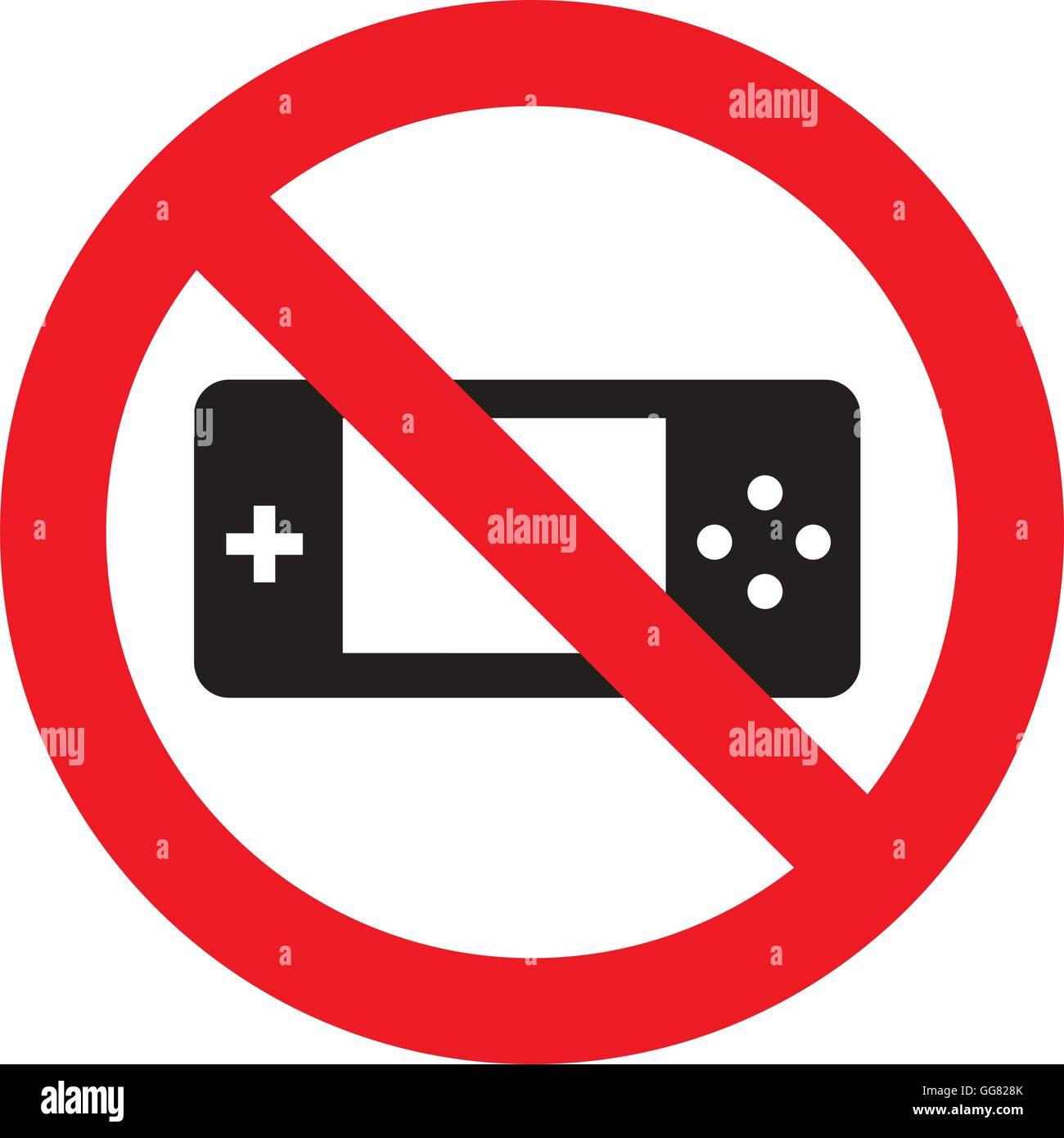 Denied circle red prohibited icon Stock Vector Images - Alamy