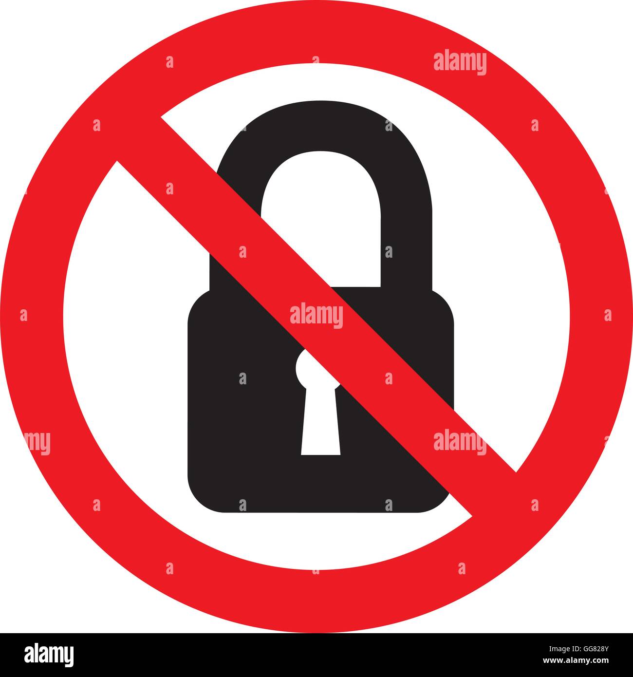 denied circle red prohibited icon Stock Vector Image & Art - Alamy