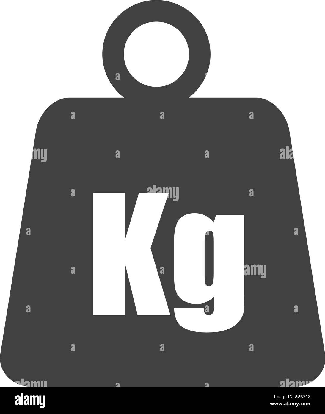 metal weight kilogram heavy icon. Vector graphic Stock Vector Image ...
