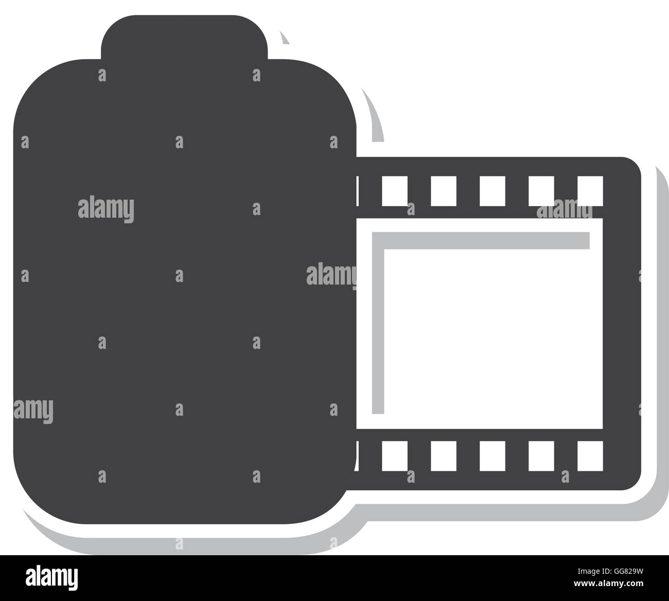 roll camera photographic isolated icon Stock Vector Image & Art - Alamy