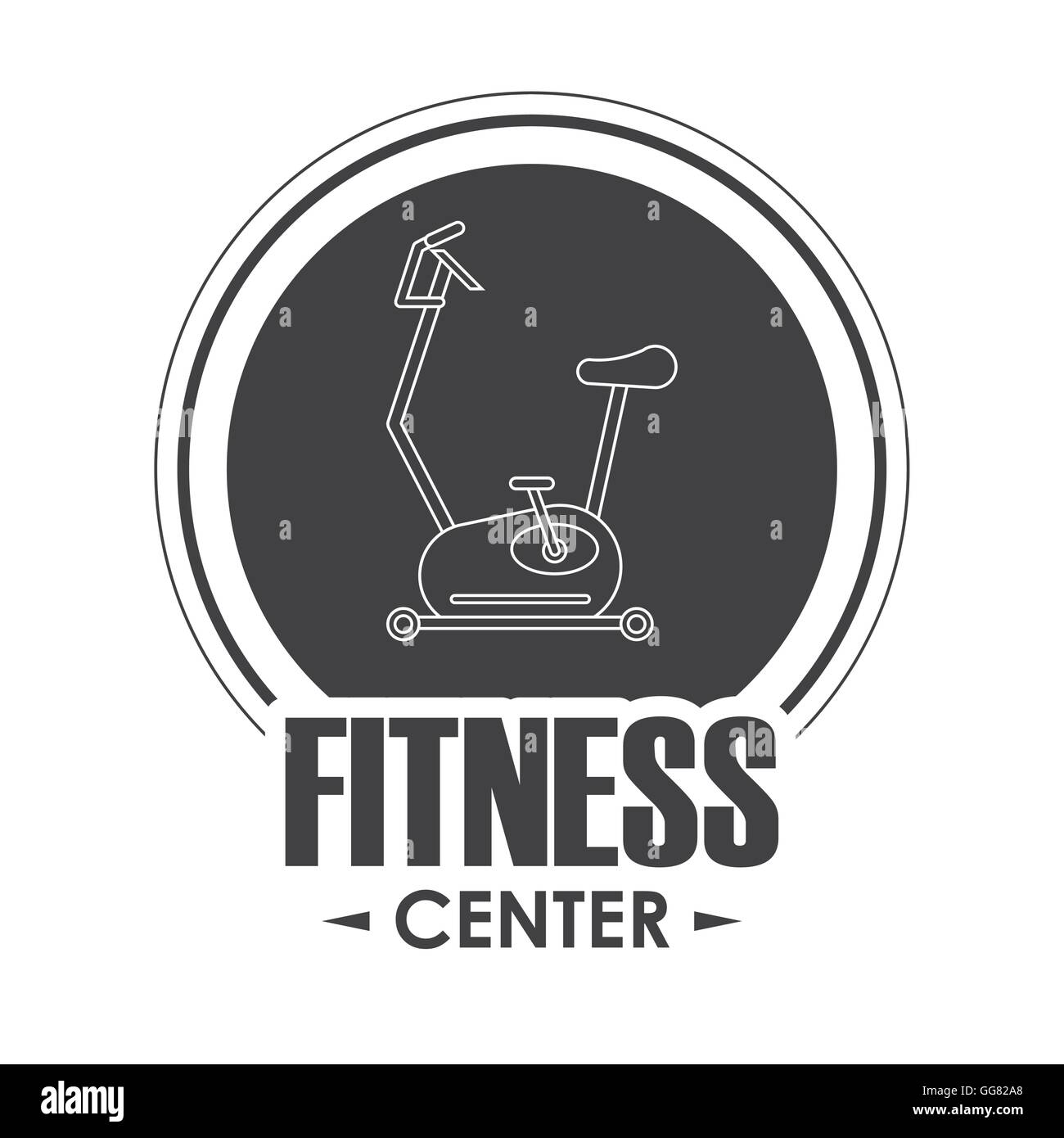spinning machine icon. Fitness design. Vector graphic Stock Vector ...