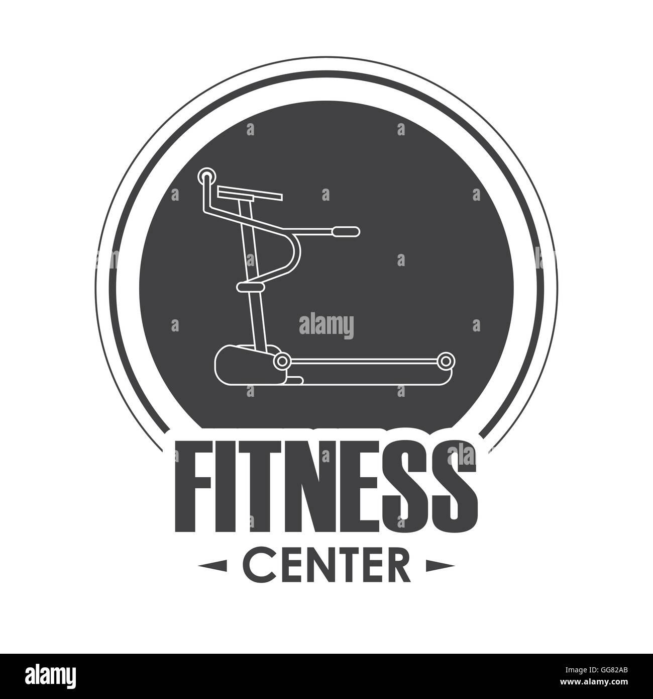 running machine icon. Fitness design. Vector graphic Stock Vector Image ...