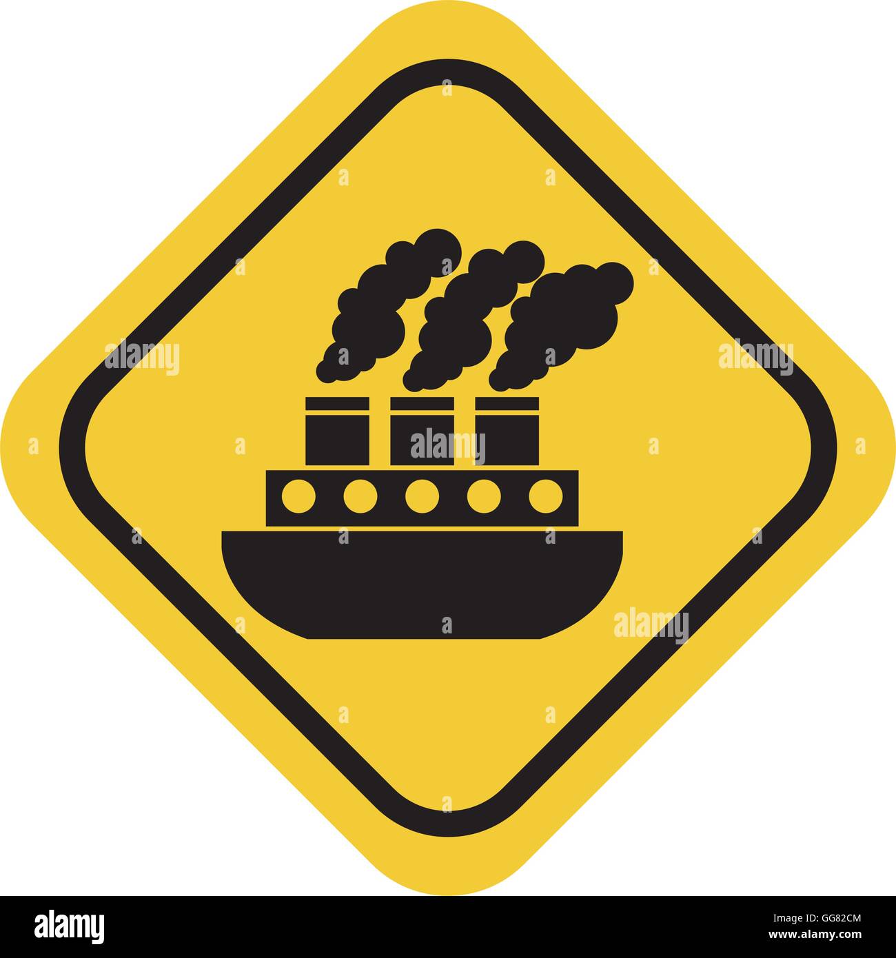 Rhombus Sign Signal Traffic Sign Stock Photos & Rhombus Sign Signal ...