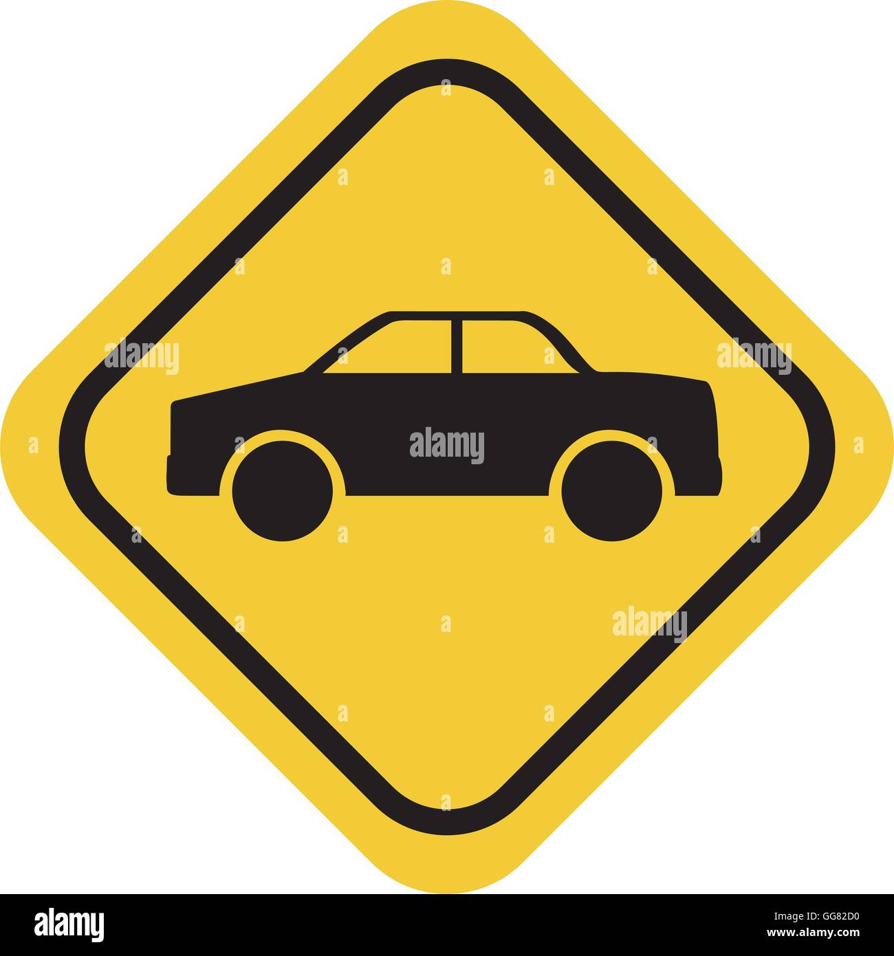 Rhombus Sign Signal Traffic Sign High Resolution Stock Photography and ...