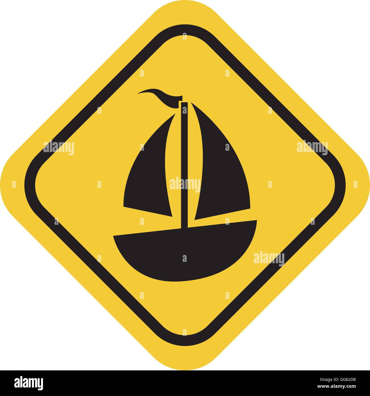 Rhombus Sign Signal Traffic Sign High Resolution Stock Photography and ...