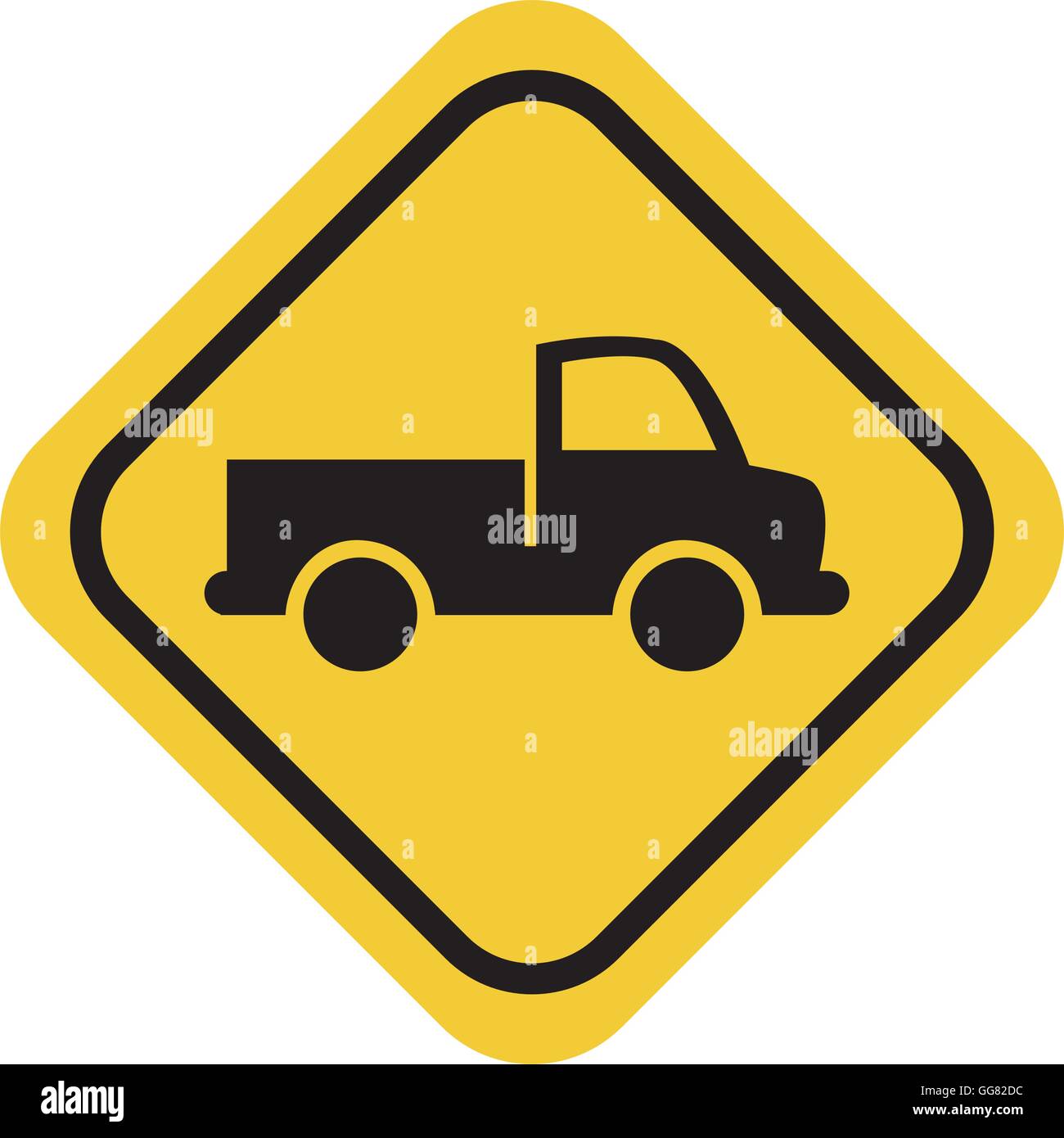 Rhombus sign signal traffic sign Stock Vector Images - Alamy