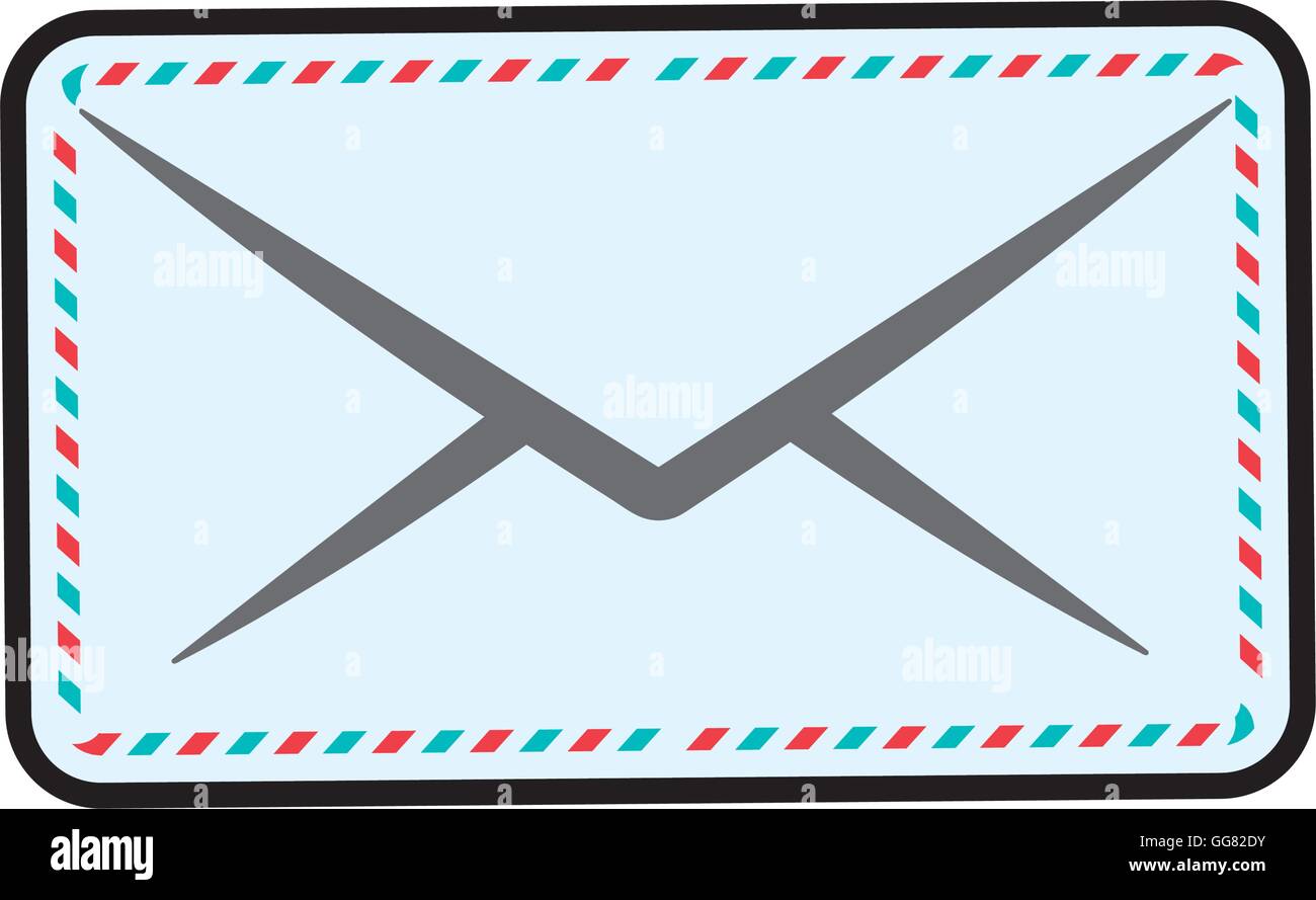 envelope delivery shipping logistic security icon. Vector graphi Stock ...