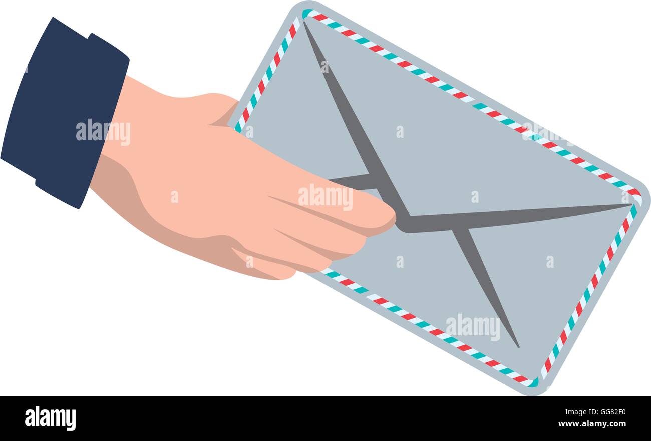 envelope delivery shipping logistic security icon. Vector graphi Stock ...