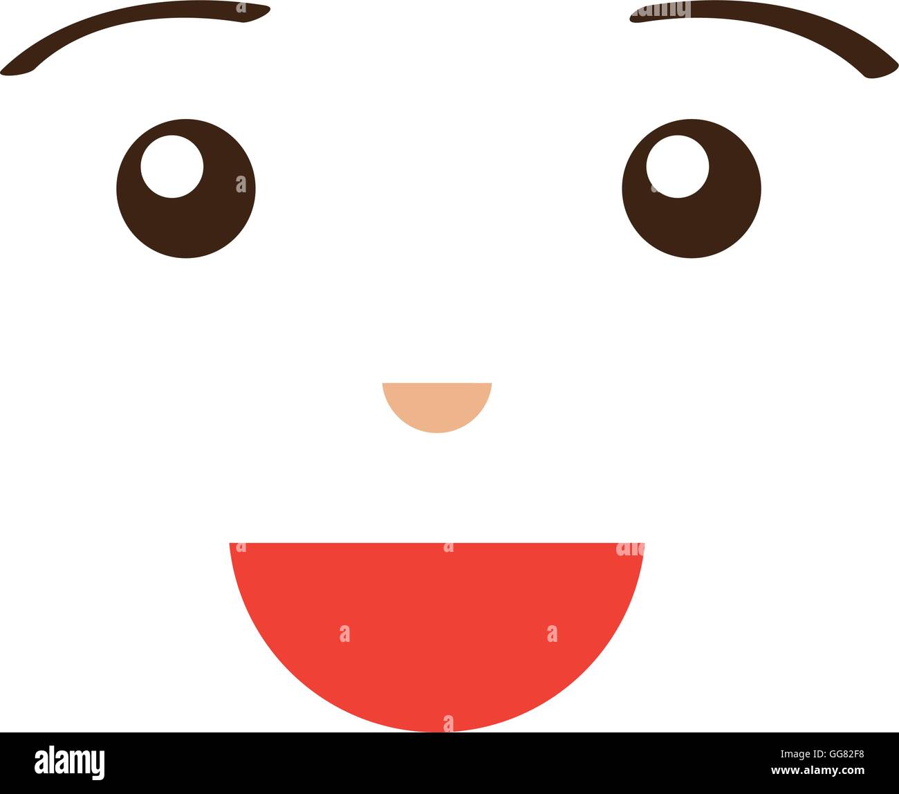face emoticons smile white Stock Vector Image & Art - Alamy