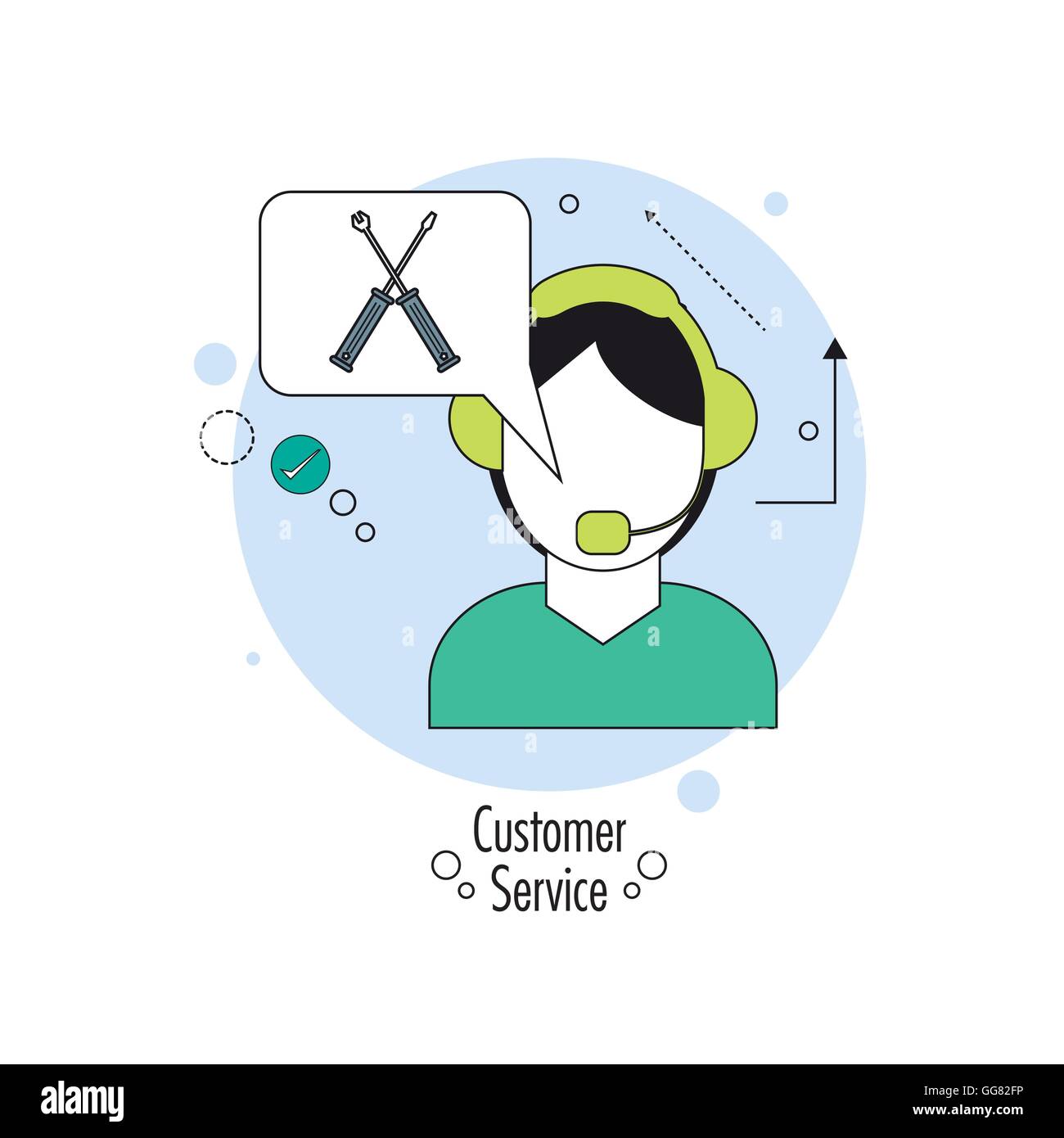 Customer sevice Stock Vector Images - Alamy