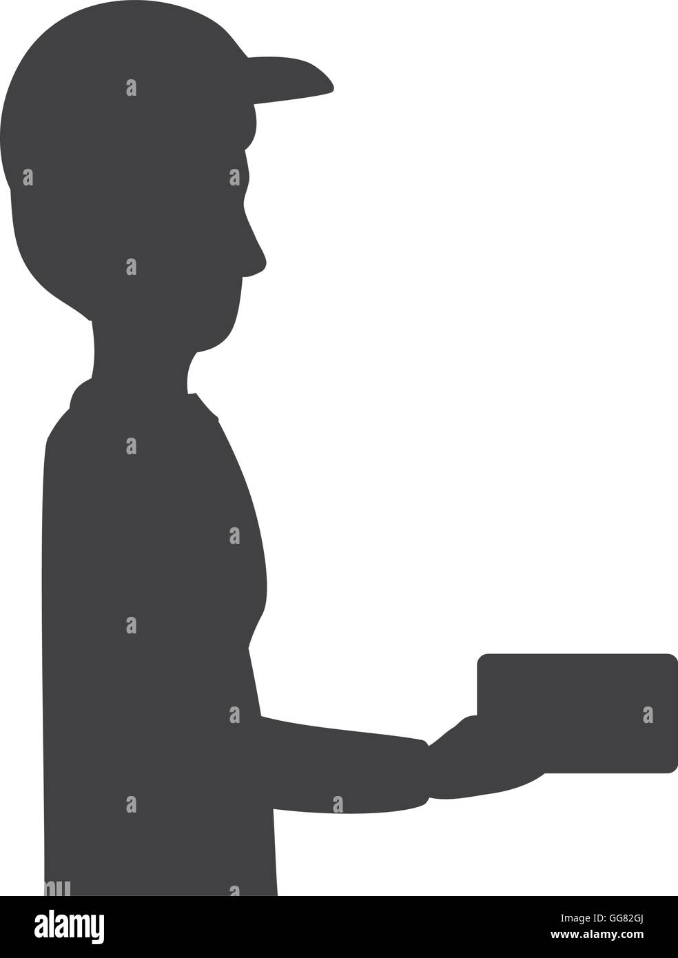 postman envelope delivery shipping icon. Vector graphic Stock Vector ...