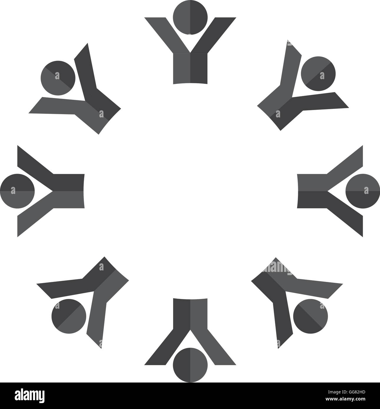 human figure group teamwork icon Stock Vector Image & Art - Alamy