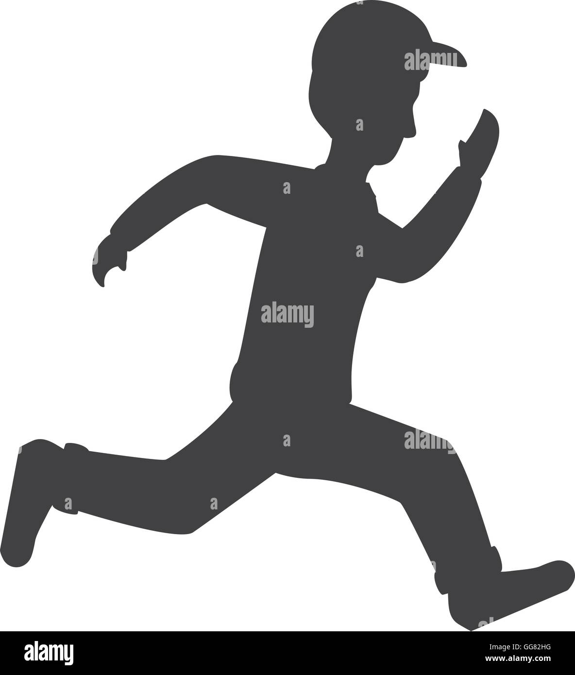 Man running male avatar person people icon. Vector graphic Stock Vector ...