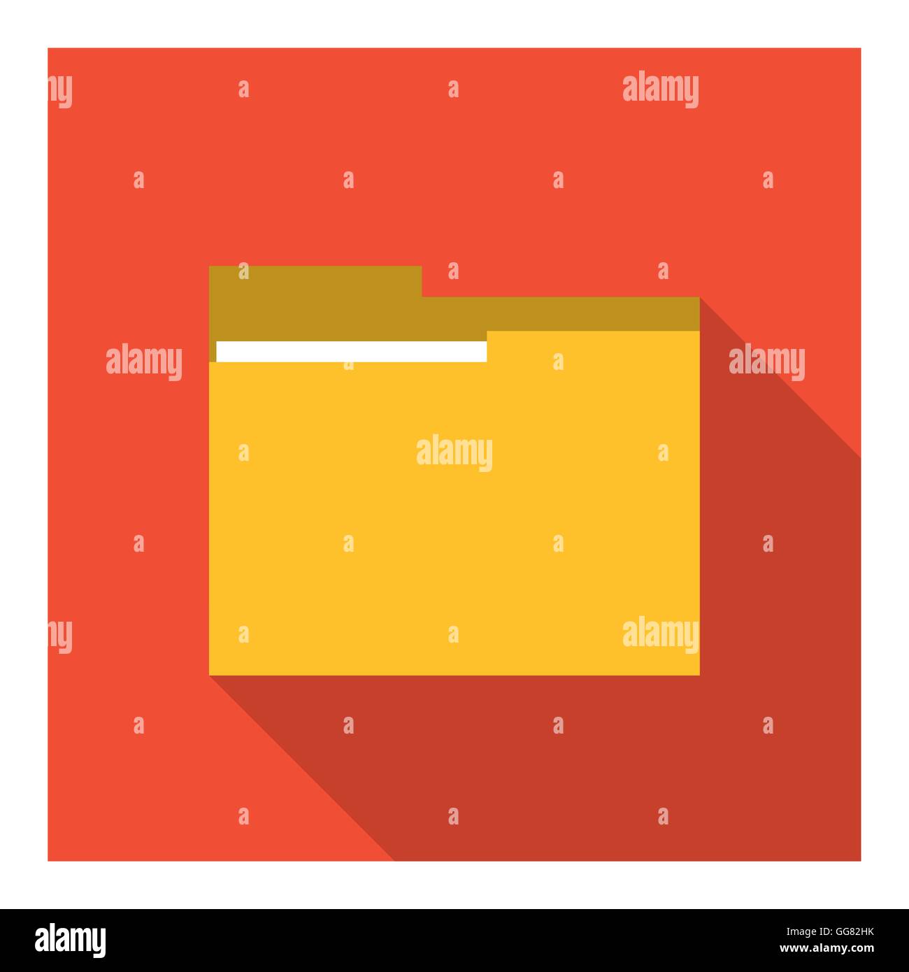 Yellow folder icon. File design. Vector graphic Stock Vector Image ...