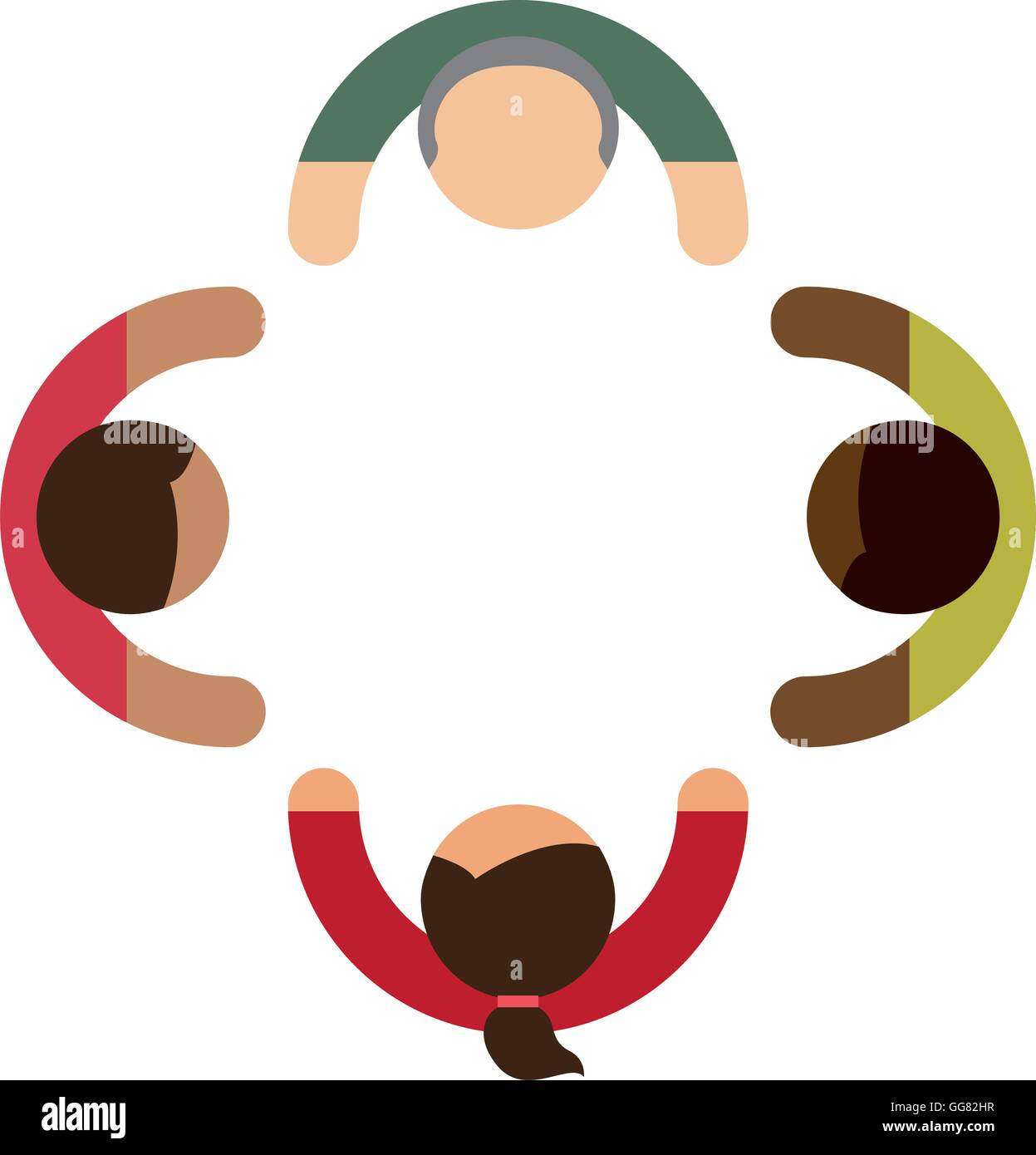 human figure group teamwork icon Stock Vector Image & Art - Alamy