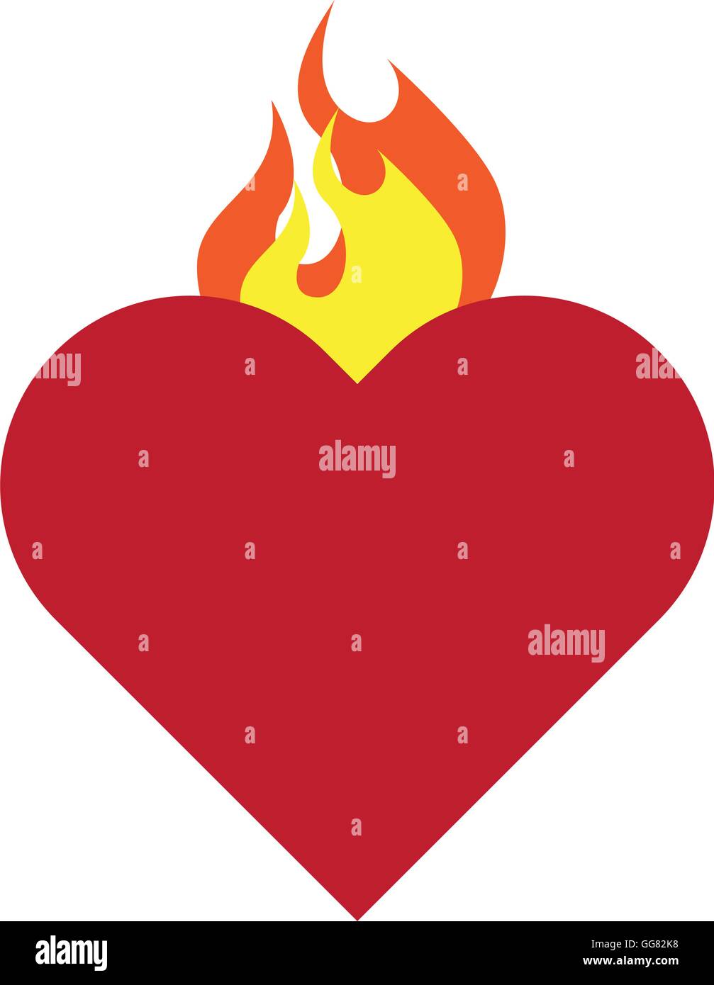 heart sacred flame icon Stock Vector Image & Art - Alamy