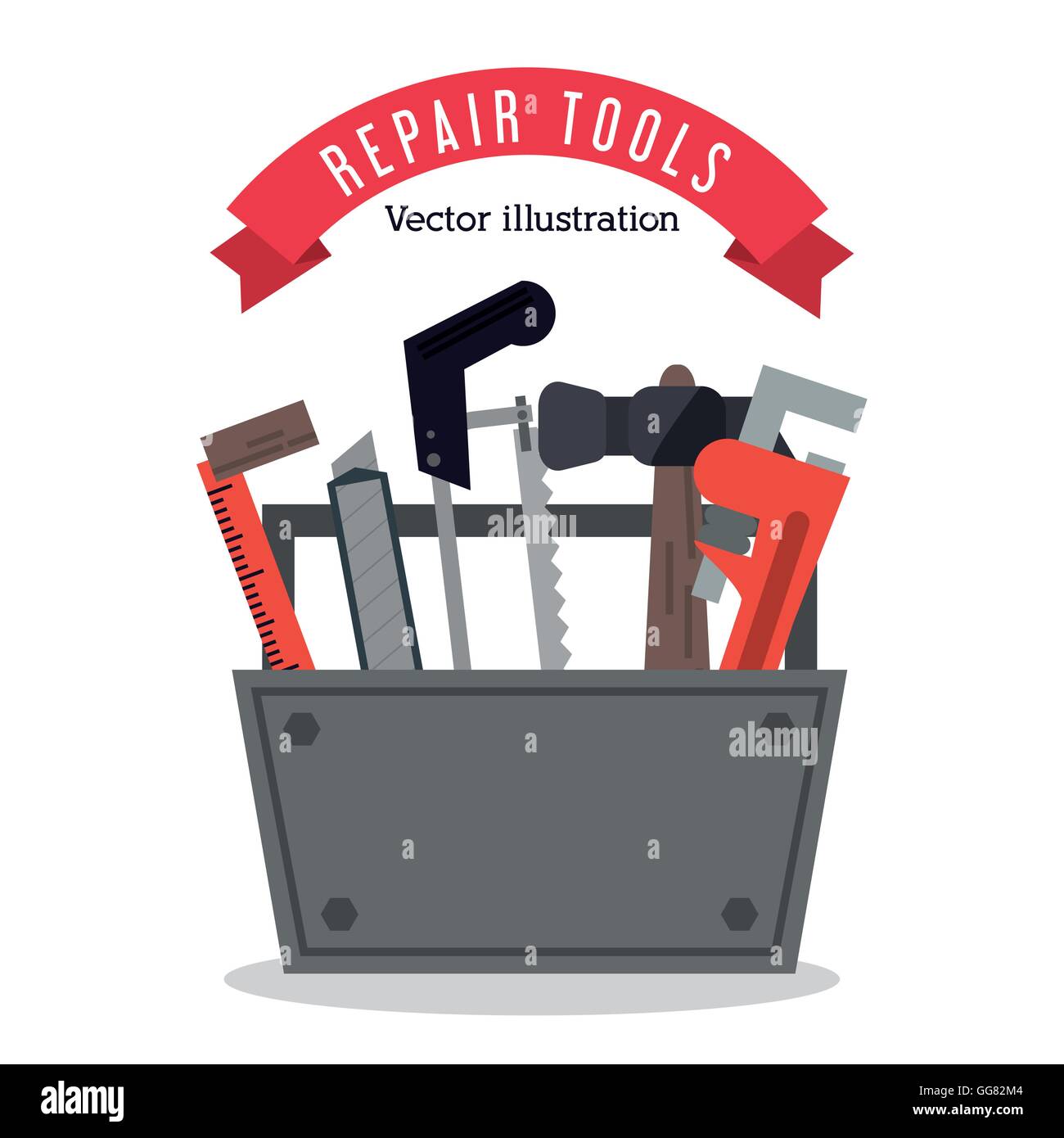 hammer ruler wrench saw icon. Vector graphic Stock Vector Image & Art ...