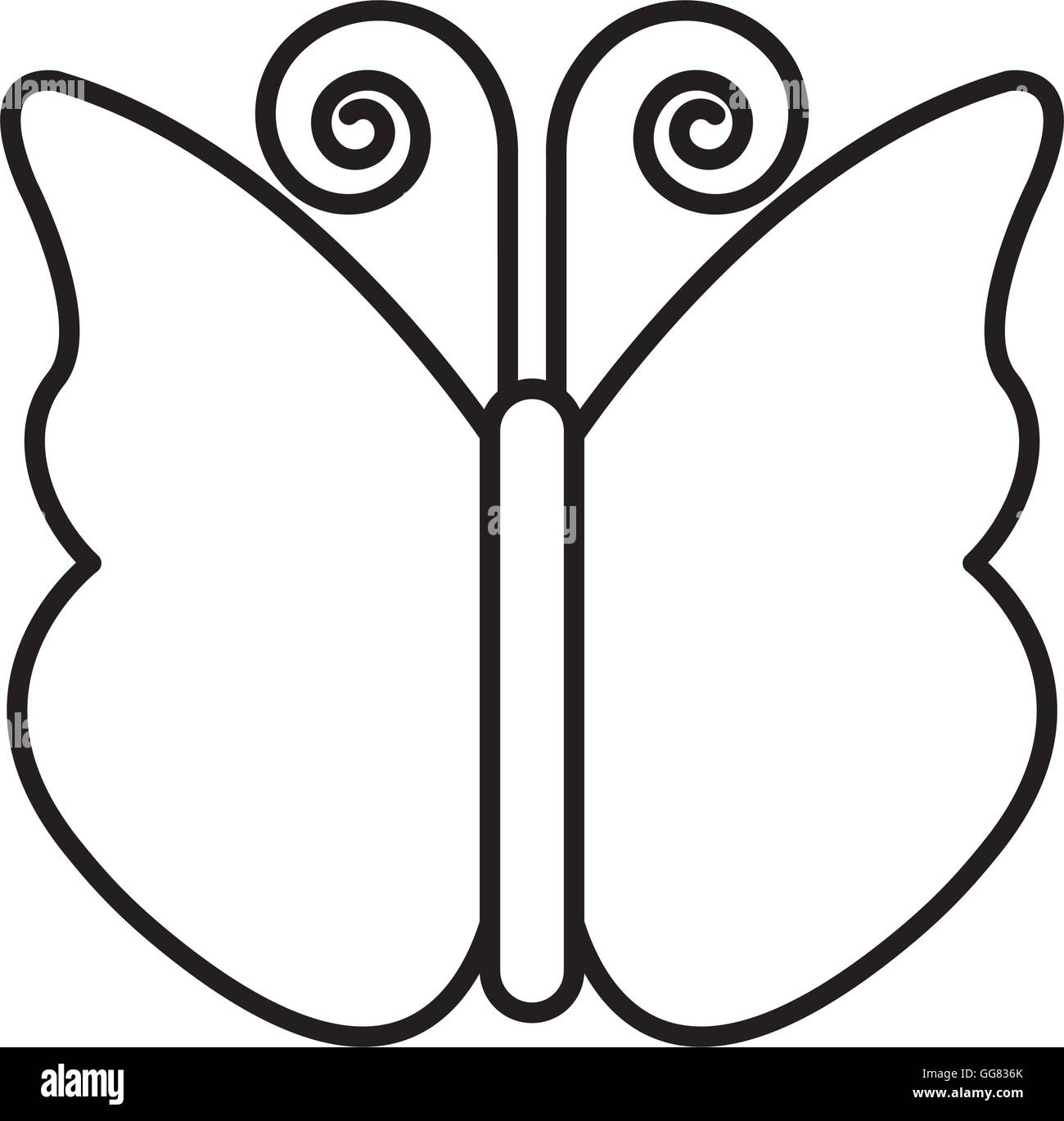butterfly fly wings icon Stock Vector Image & Art - Alamy