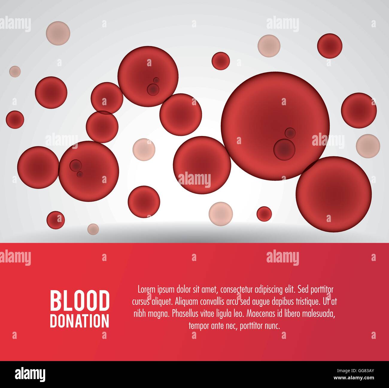 globules blood donation icon. Vector graphic Stock Vector Image & Art ...