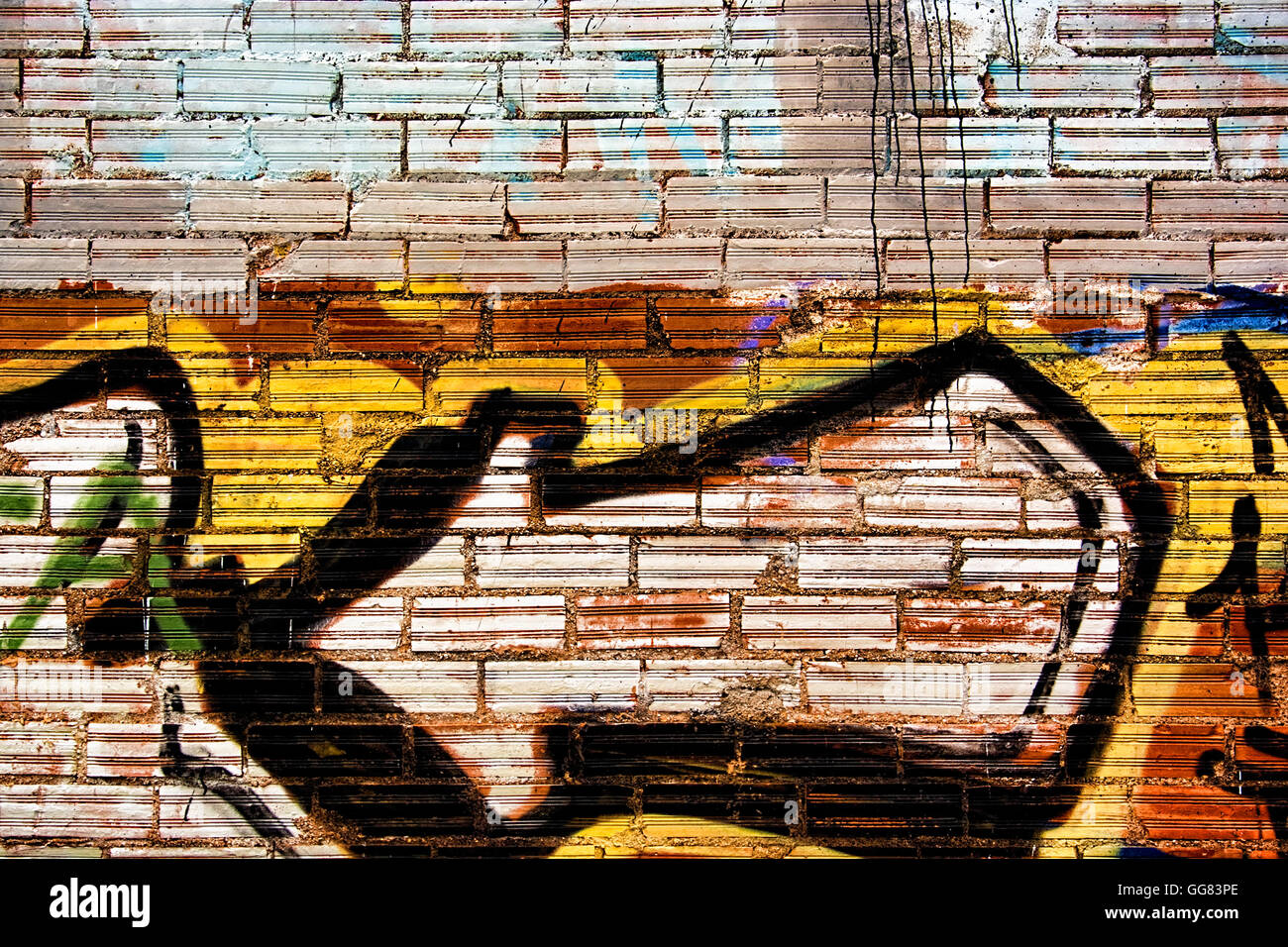 Abstract graffitii on the wall Stock Photo - Alamy