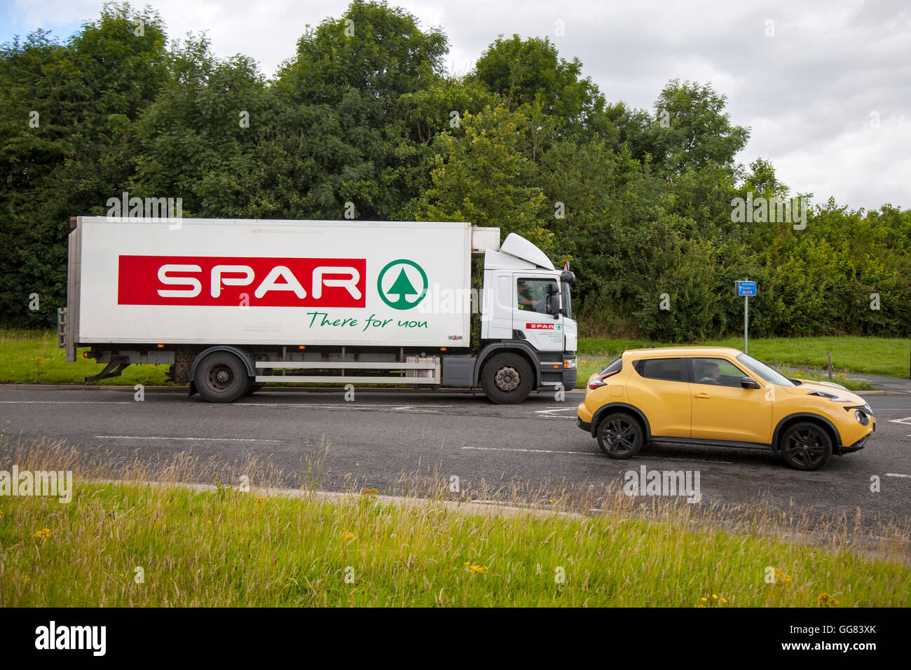 SPAR delivery vehicles delivering for the world's largest international ...
