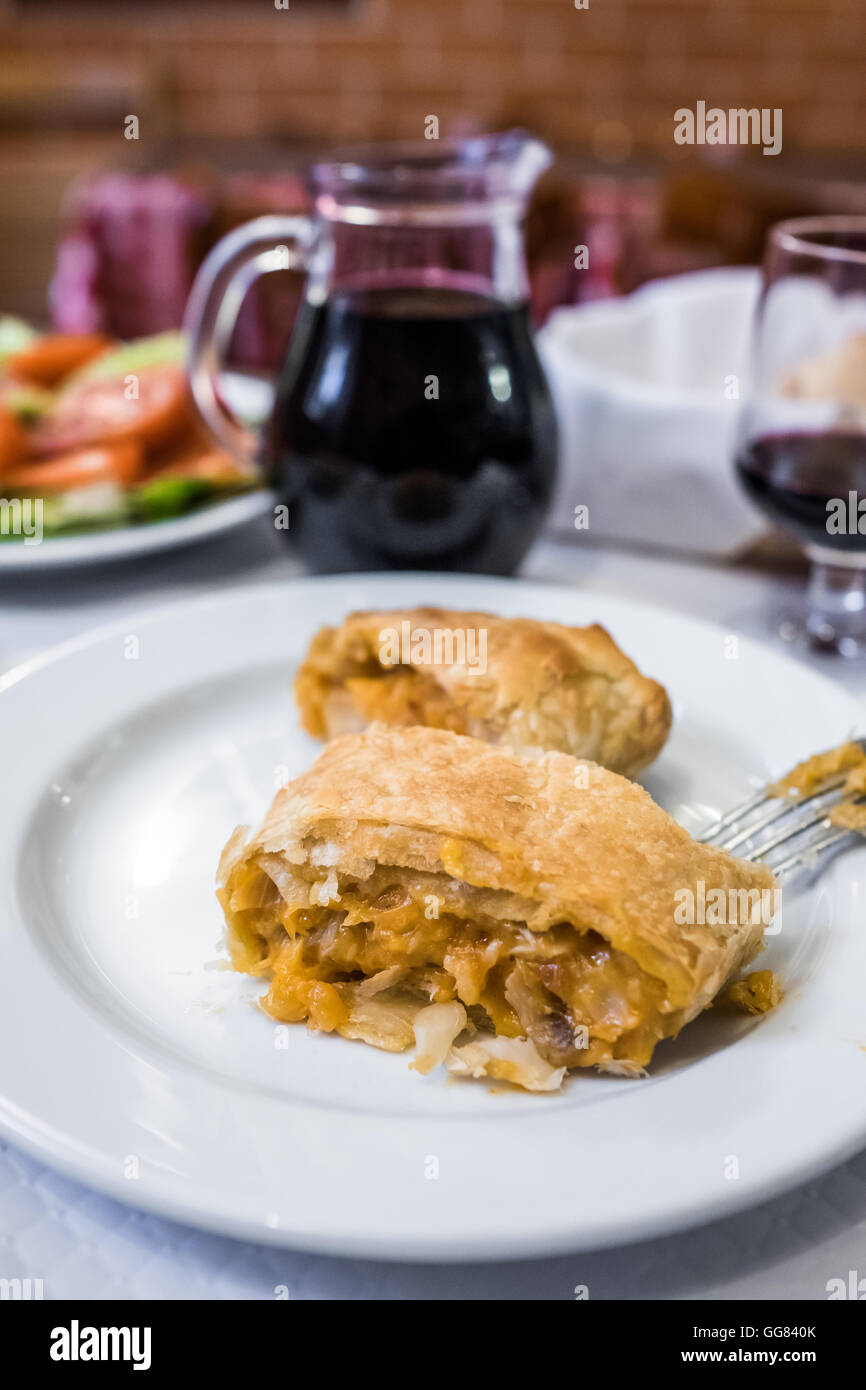 Delicious typical bacalhau fish food in Lisbon Stock Photo - Alamy