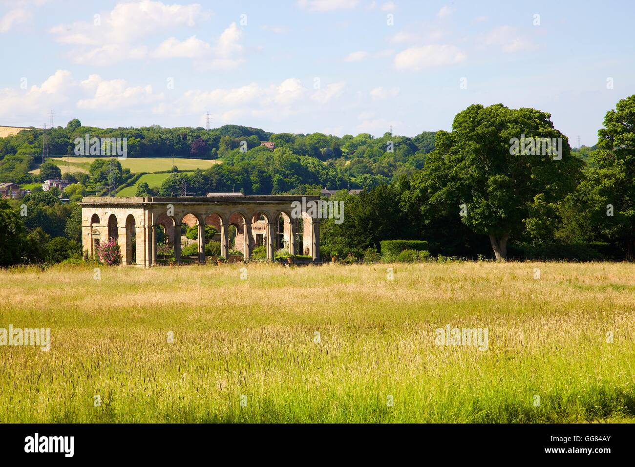 Gibside. The Orangery ruin, Rowlands Gill, Gateshead, Tyne & Wear ...