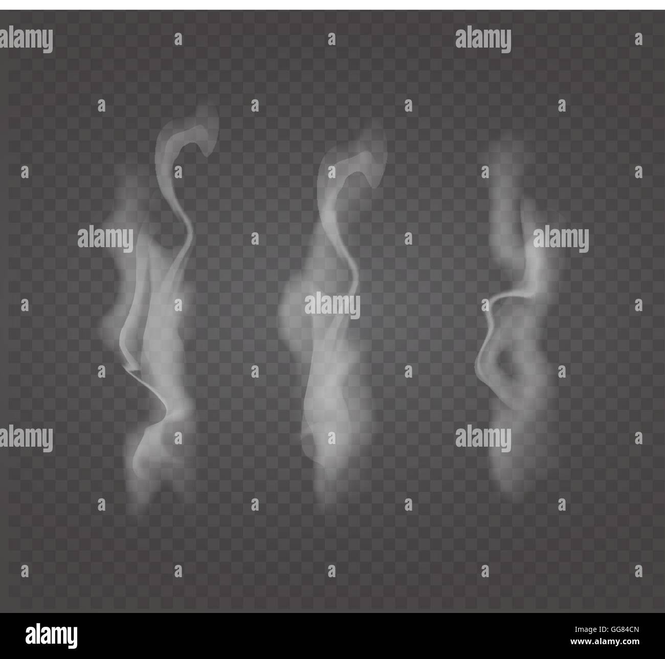 Set of transparent white smoke Stock Vector Image & Art - Alamy