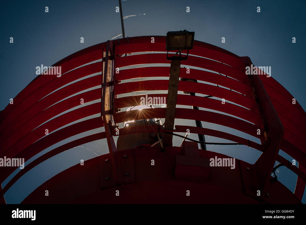 Close up to flash light of lighthouse Stock Photo - Alamy