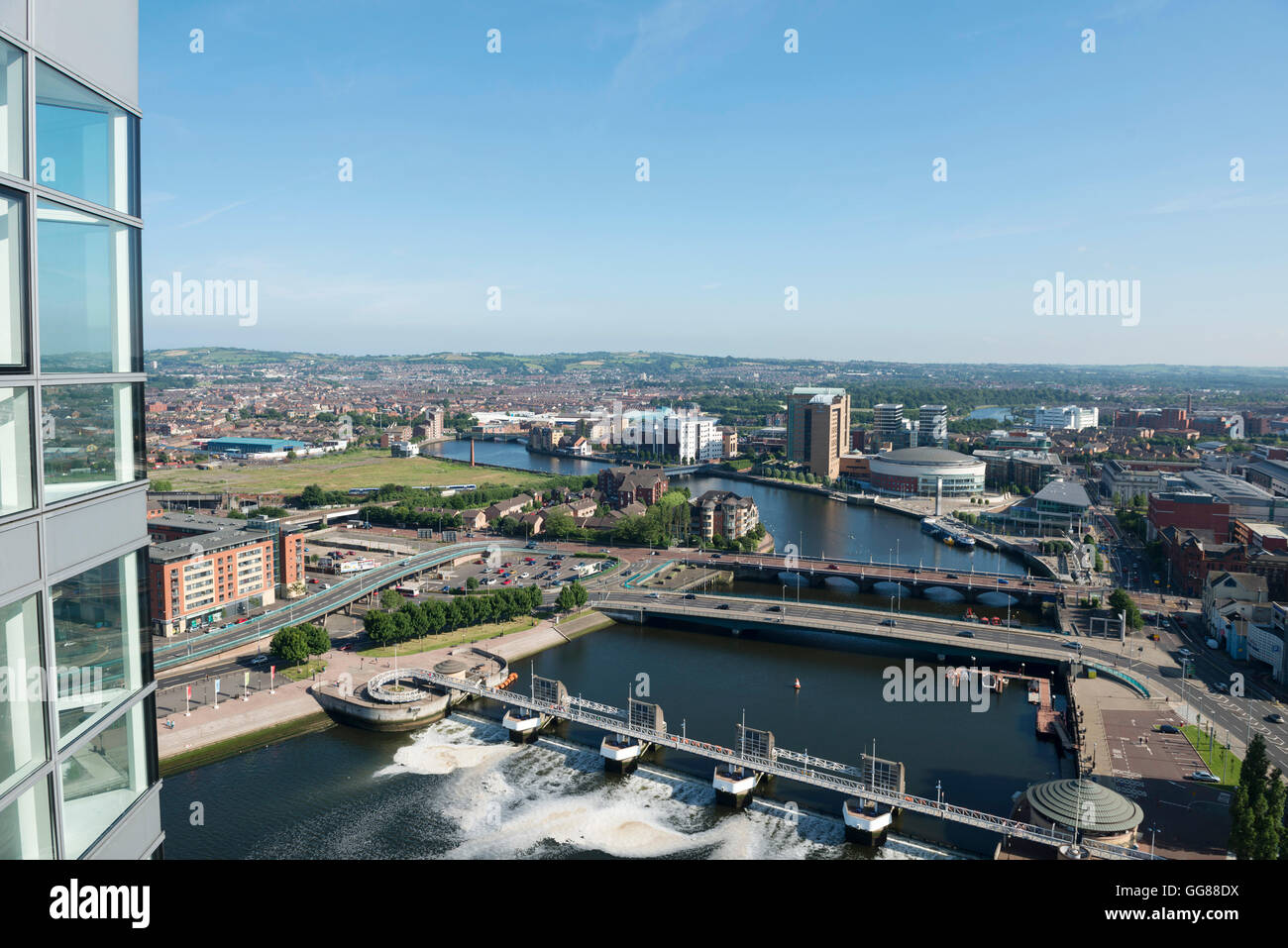 Belfast titanic aerial view hi-res stock photography and images - Alamy