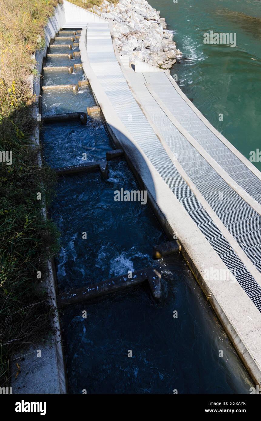 Fish ladder at a power plant salzach hi-res stock photography and ...