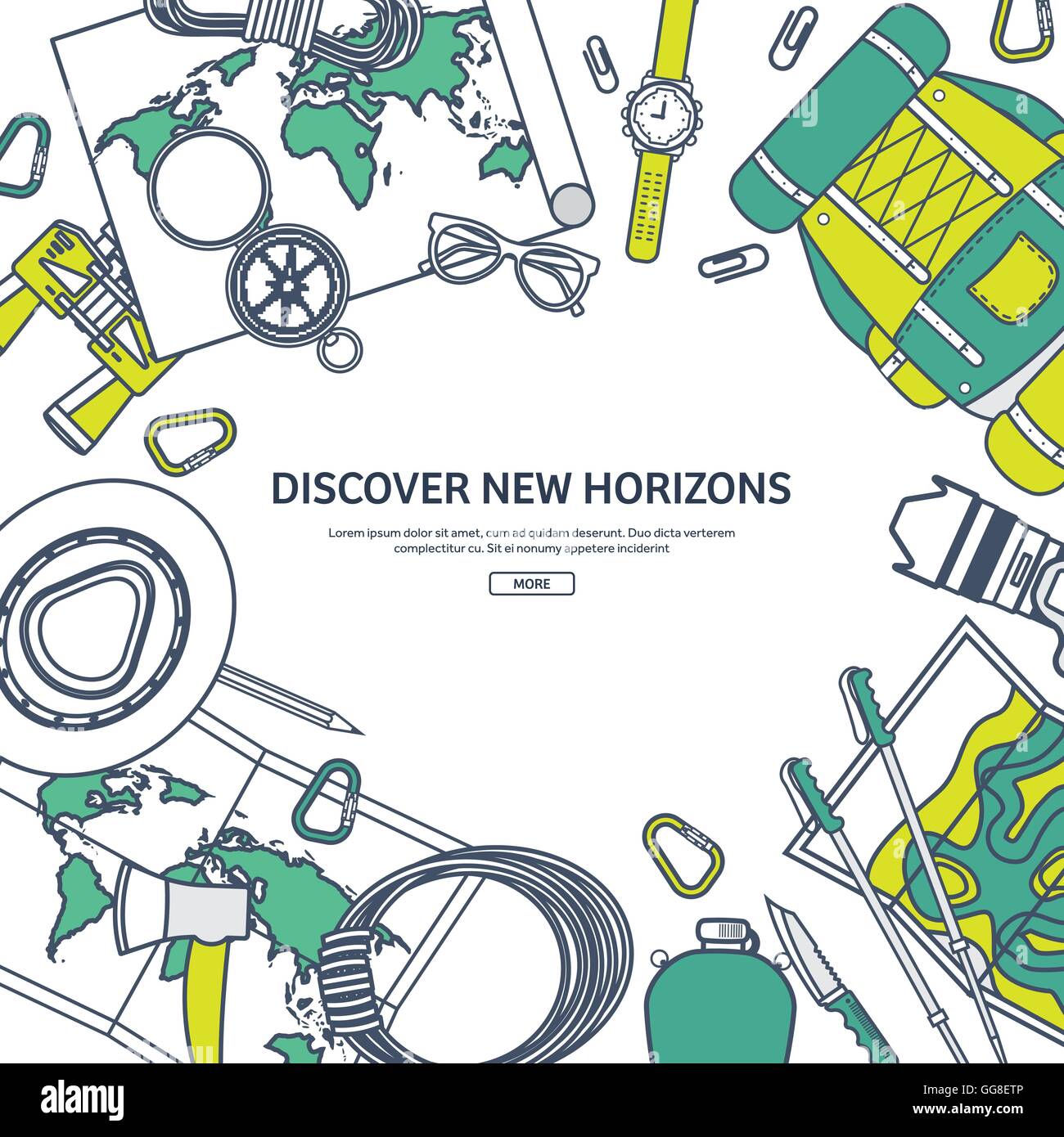 Line art.Travel and tourism. Flat style. World, earth map. Globe. Trip ...