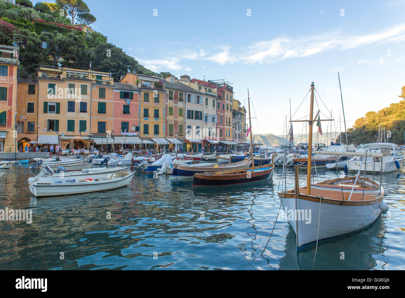 Portofino - a port city in Liguria on the Mediterranean Sea with many ...