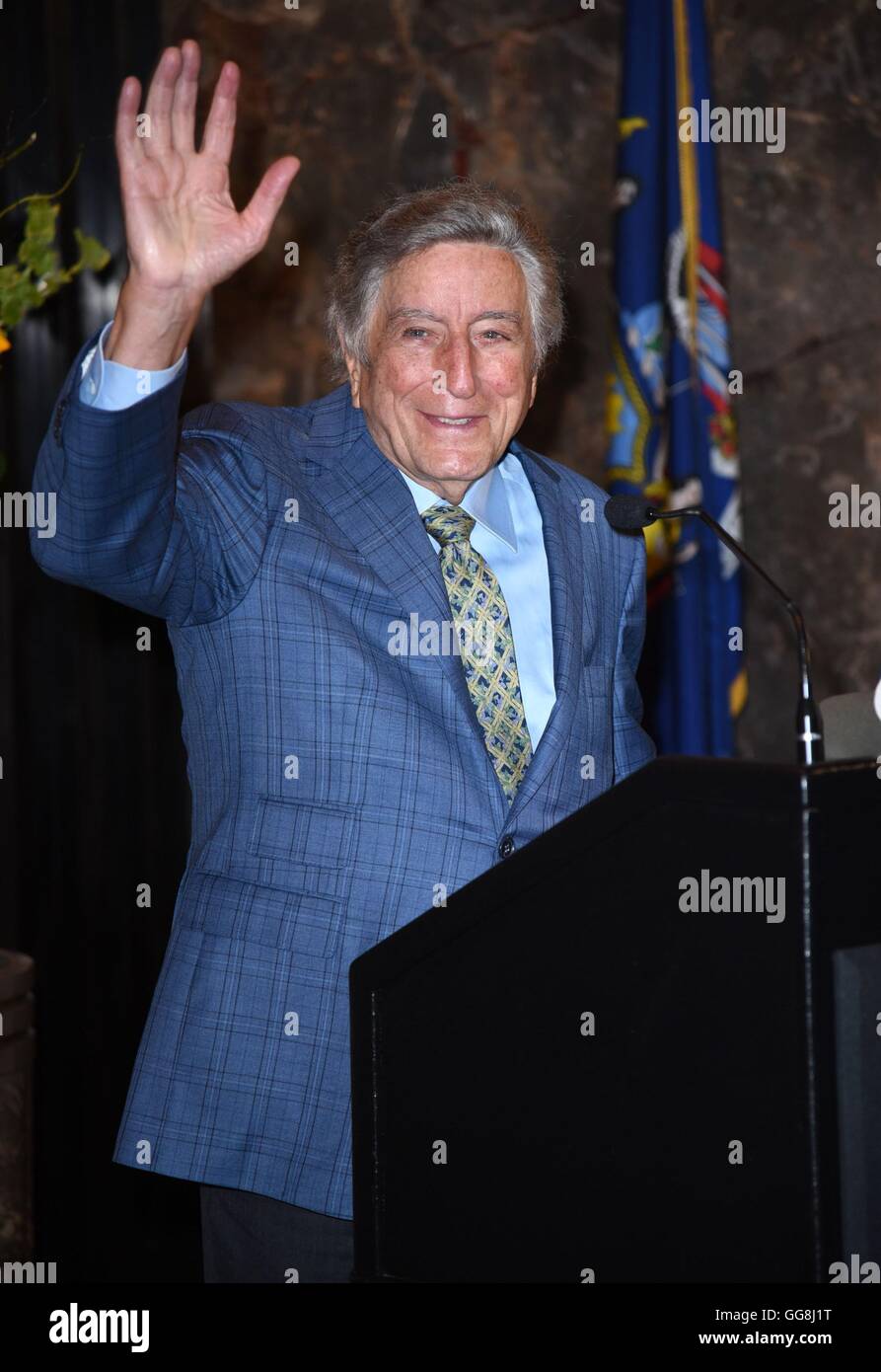 New York, NY, USA. 3rd Aug, 2016. Tony Bennett out and about for Tony ...