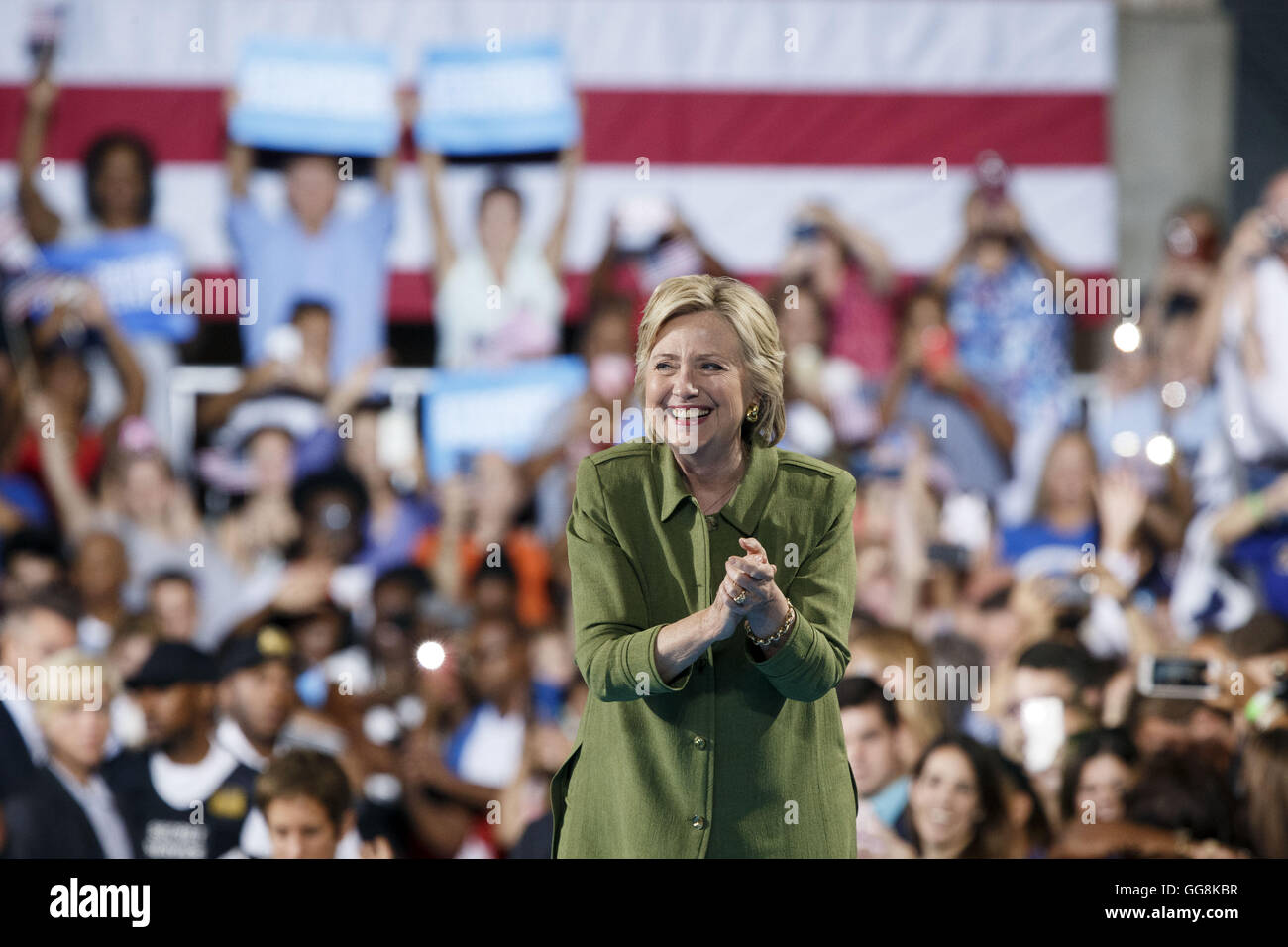 Tampa, Florida, USA. 22nd July, 2016. Hillary Clinton, presumptive 2016 ...