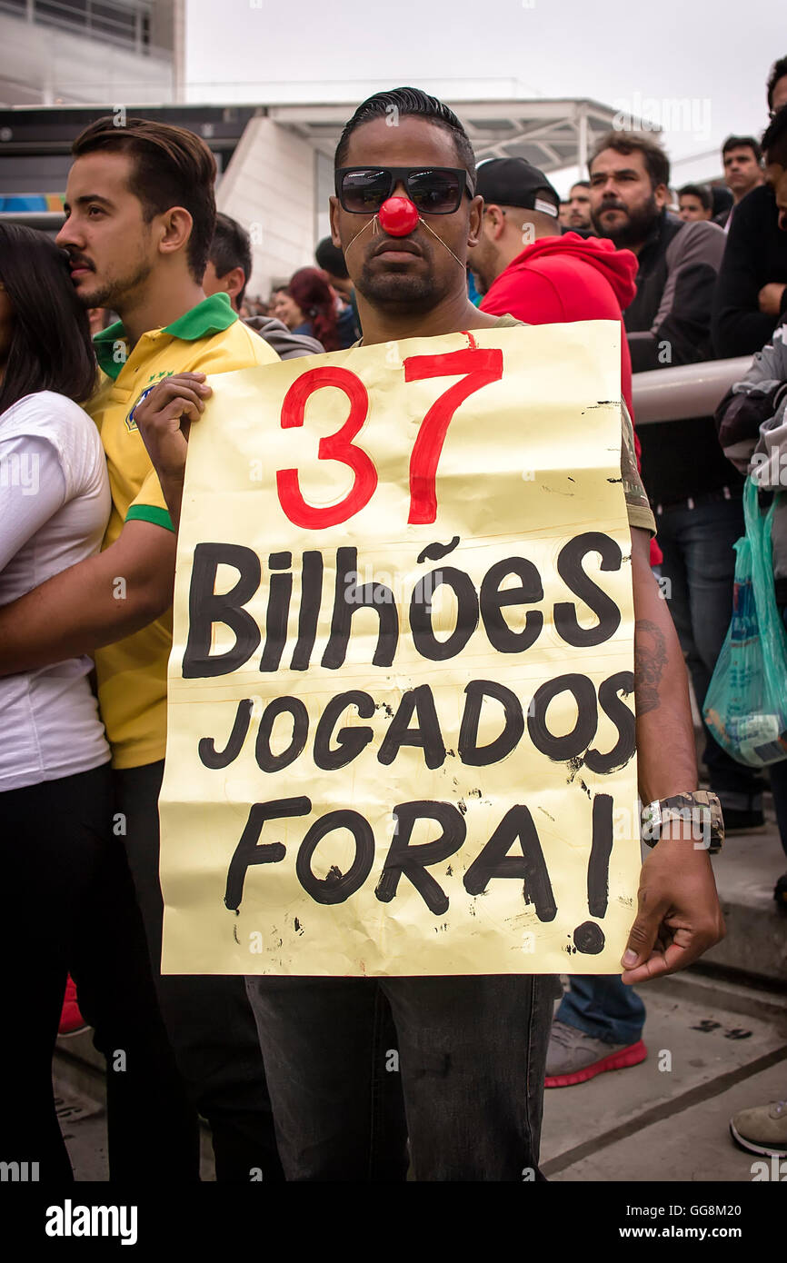 Corinthians football protest hi-res stock photography and images - Alamy