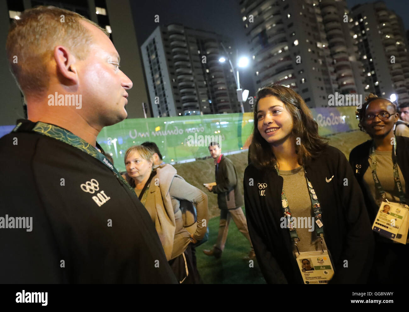 Yusra mardini sven spannekrebs hi-res stock photography and images - Alamy