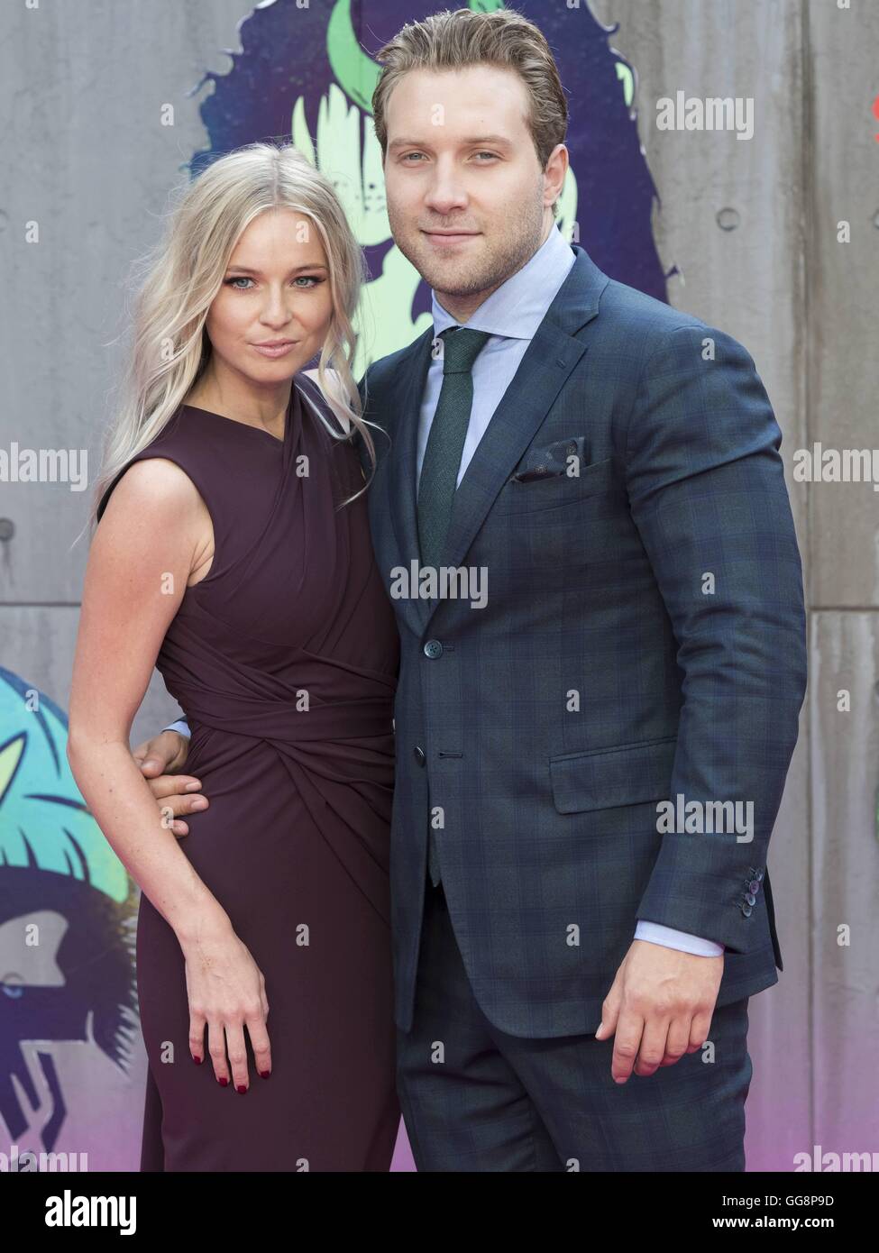 London, UK. 03rd Aug, 2016. Jai Courtney and Mecki Dent attend Suicide ...