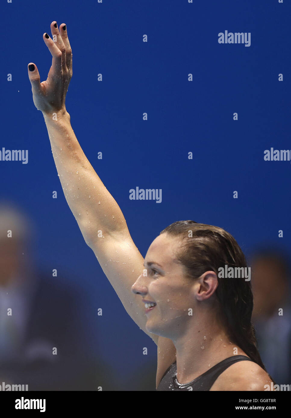 Rio De Janeiro, Brazil. 9th Aug, 2016. Hungary's Katinka Hosszu reacts ...