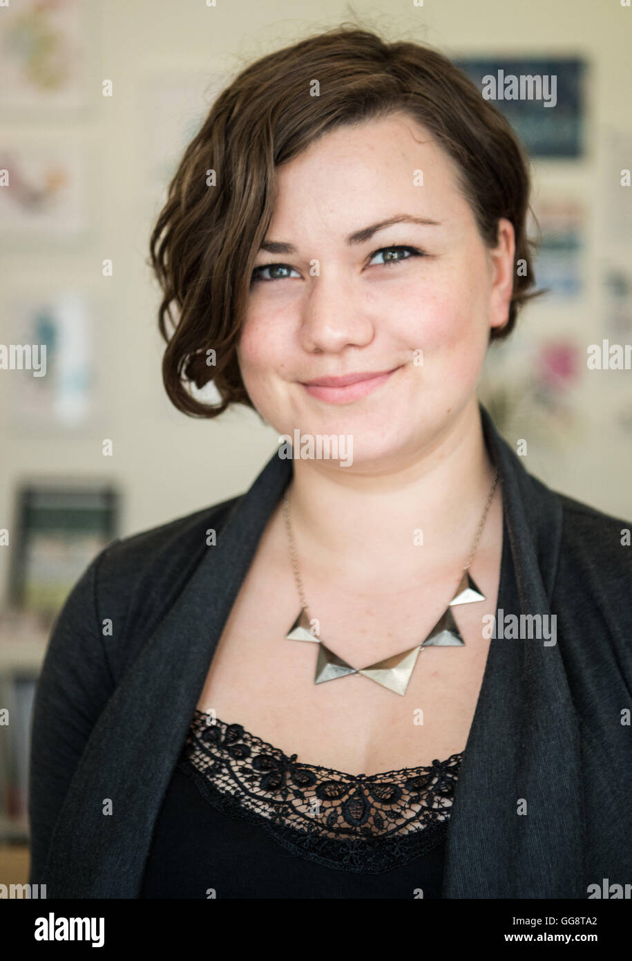 Berlin, Germany. 3rd Aug, 2016. Katharina Brendel, marketing manager of ...