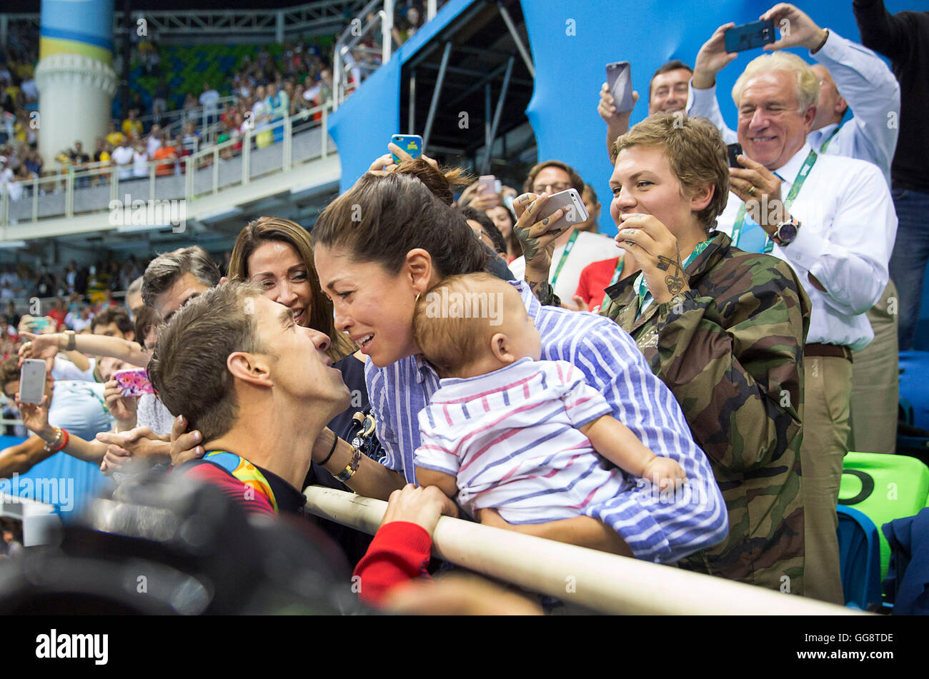 Rio de Janeiro, RJ, Brazil. 9th Aug, 2016. OLYMPICS SWIMMING: Michael ...