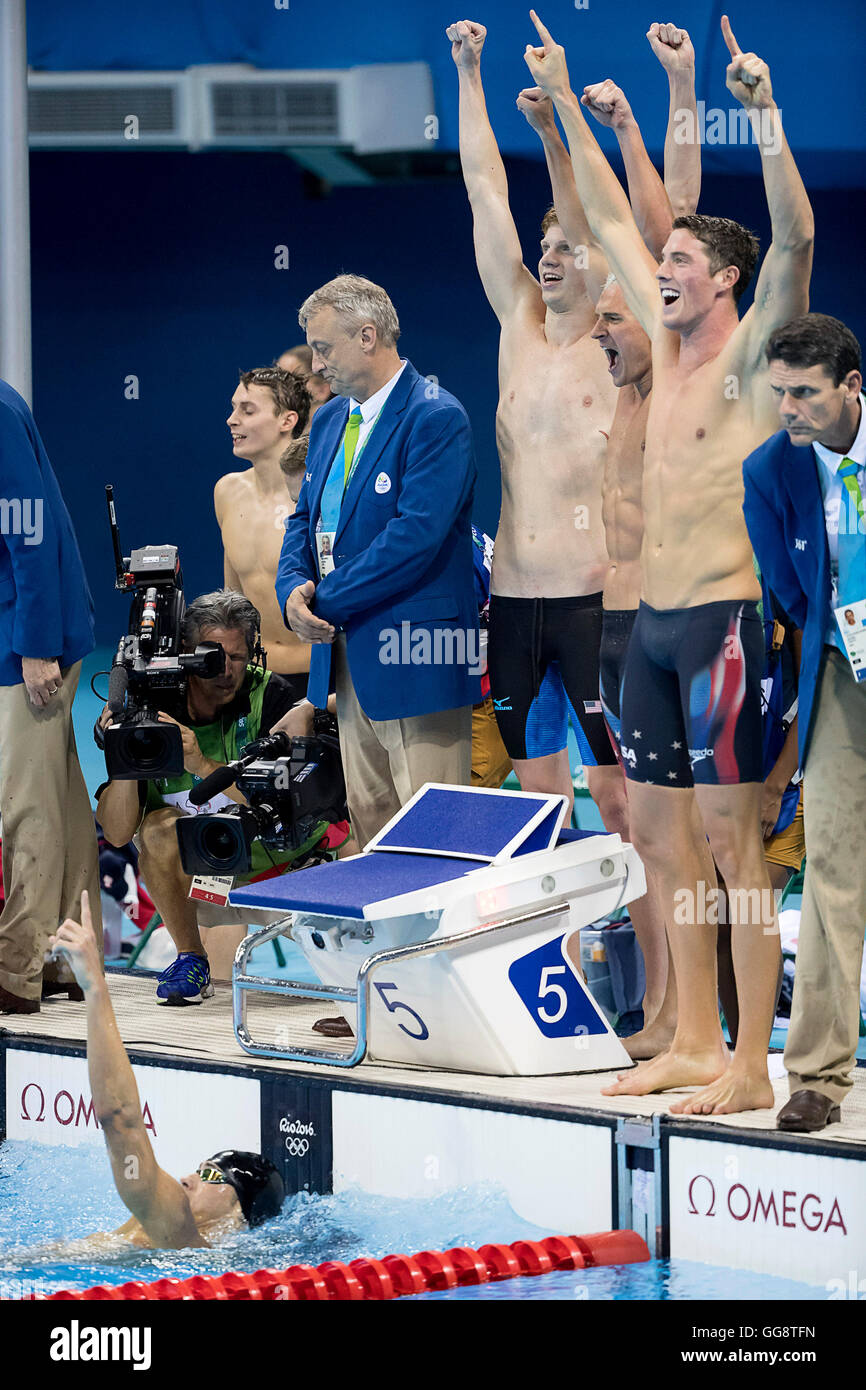 Rio de Janeiro, RJ, Brazil. 9th Aug, 2016. OLYMPICS SWIMMING: Michael ...