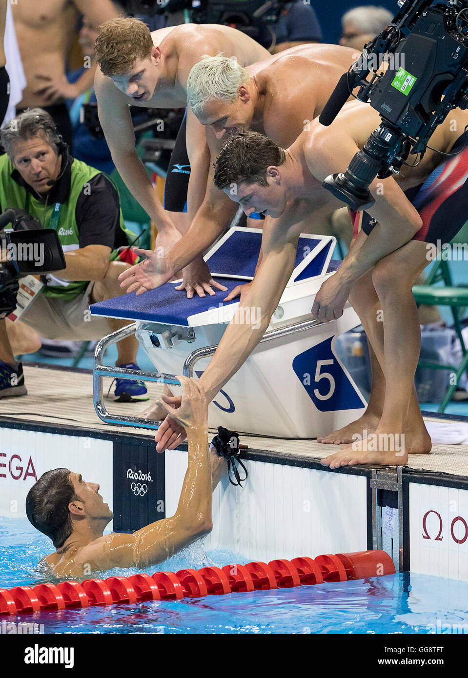 Rio de Janeiro, RJ, Brazil. 9th Aug, 2016. OLYMPICS SWIMMING: Michael ...