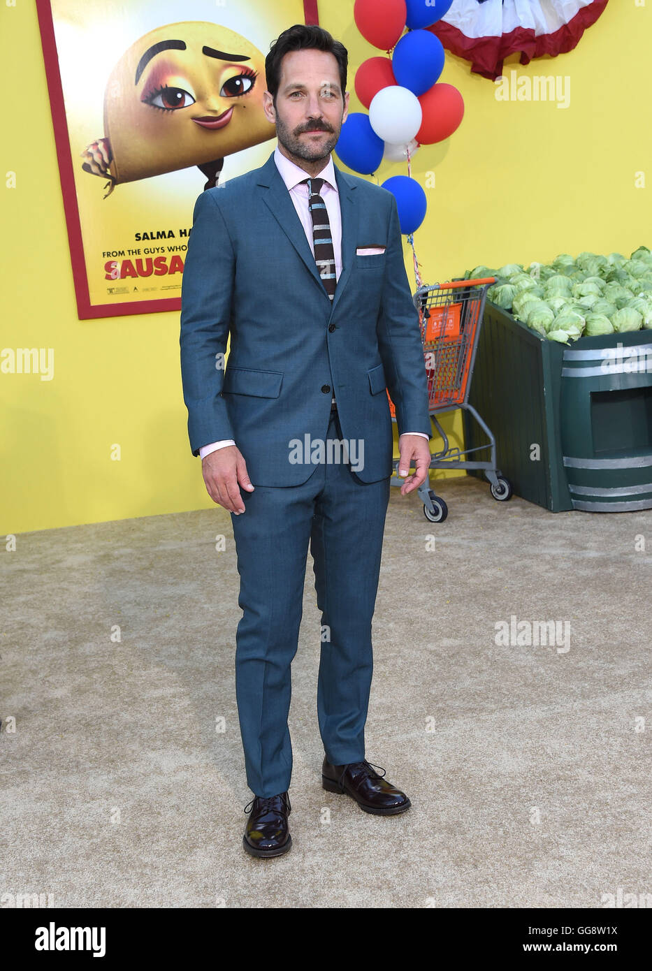 Los Angeles, California, USA. 9th Aug, 2016. Paul Rudd arrives for the ...