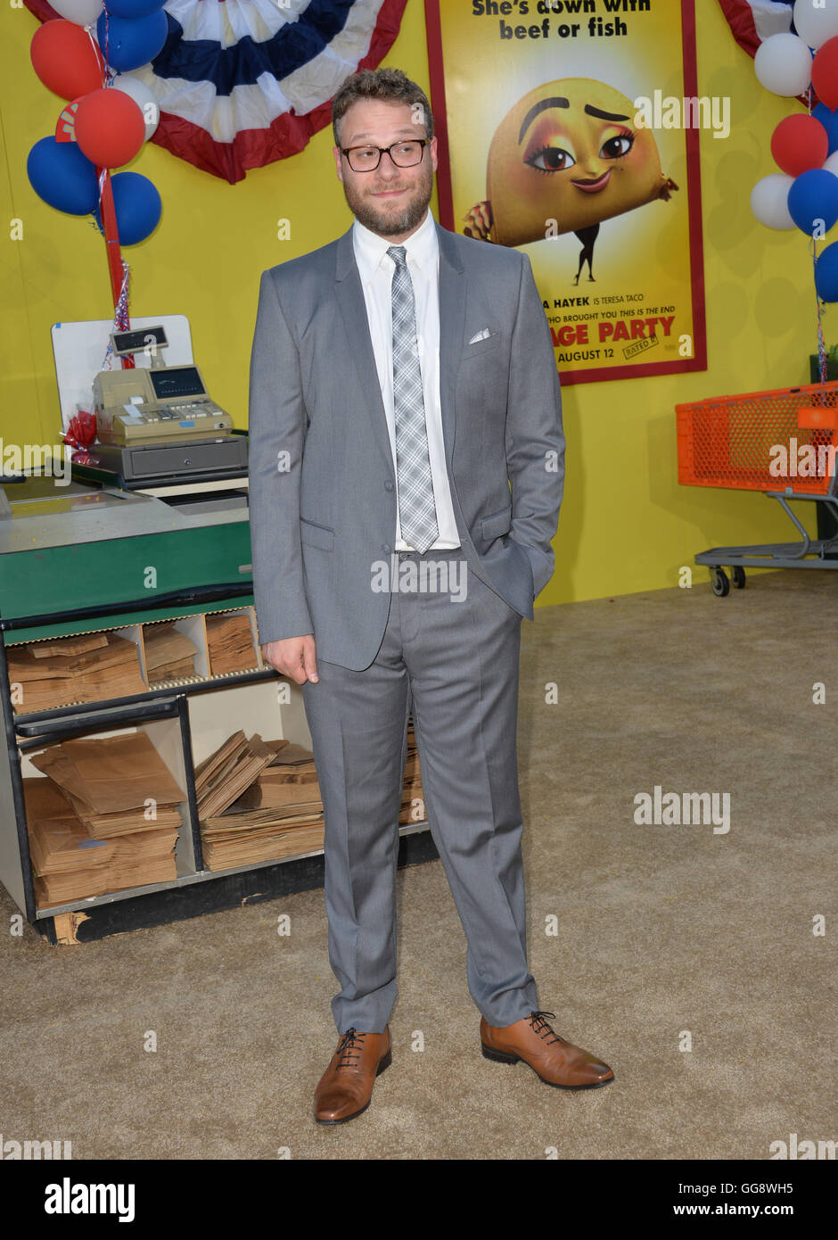 Los Angeles, California, USA. 9th August, 2016. Actor Seth Rogen at the ...