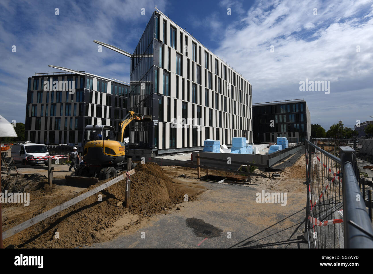 Potsdam, Germany. 09th Aug, 2016. The new building of the Investment ...
