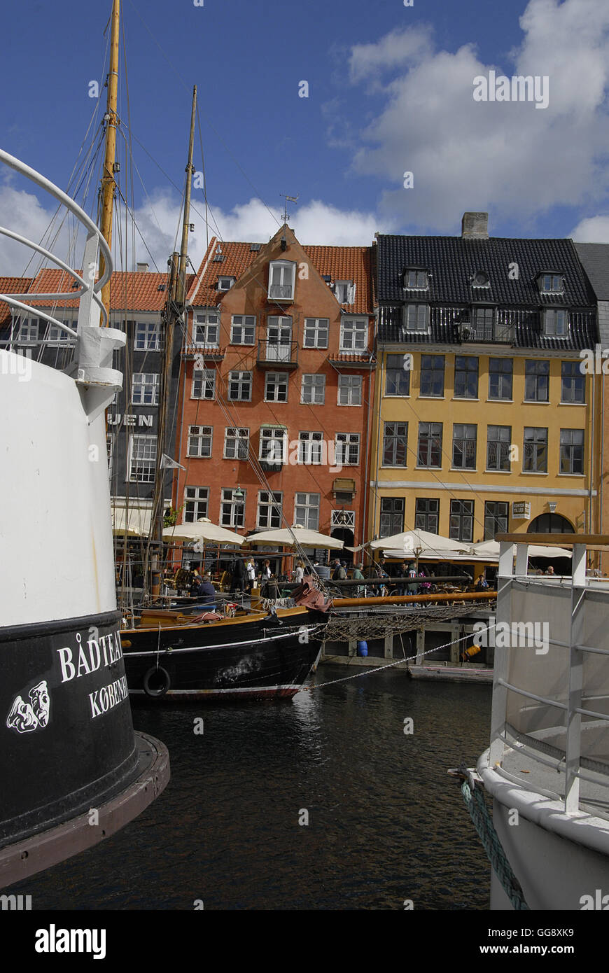 Copenhagen, Denmark. 10th Aug, 2016. Nyhavn canal is tourists hub to ...