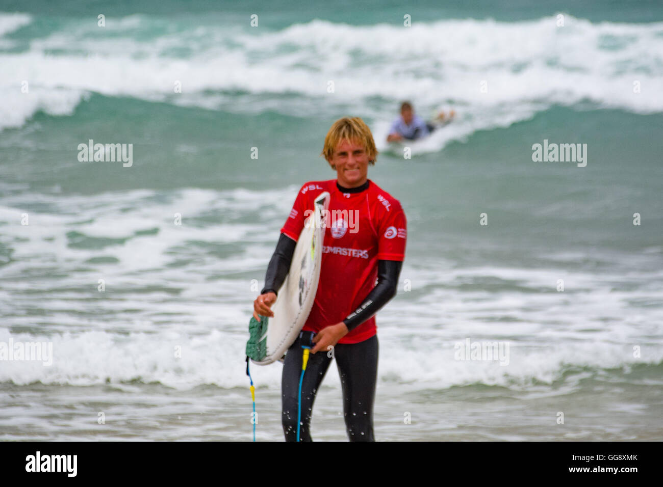 Boardmaster fistral beach hi-res stock photography and images - Alamy