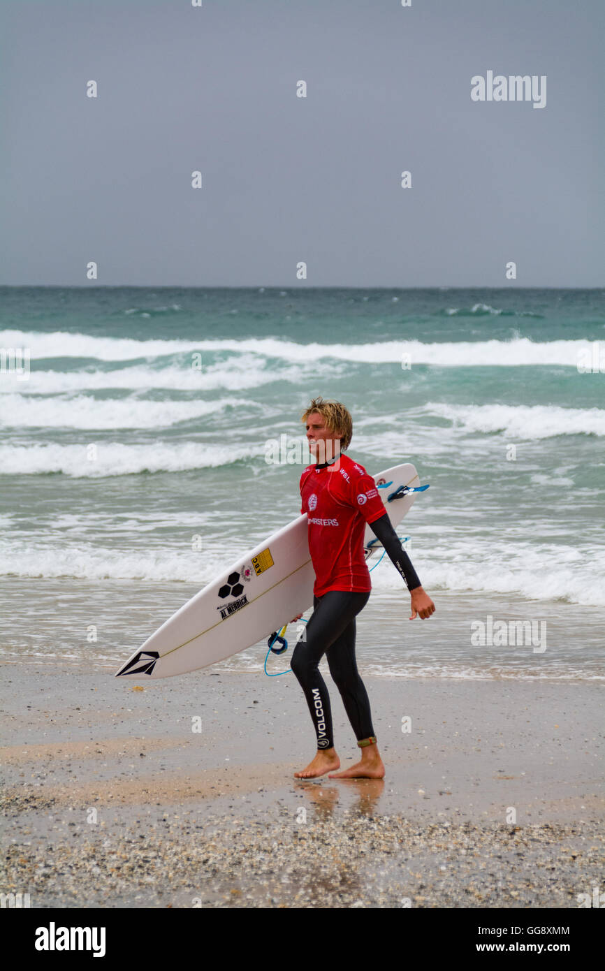 Boardmaster fistral beach hi-res stock photography and images - Alamy