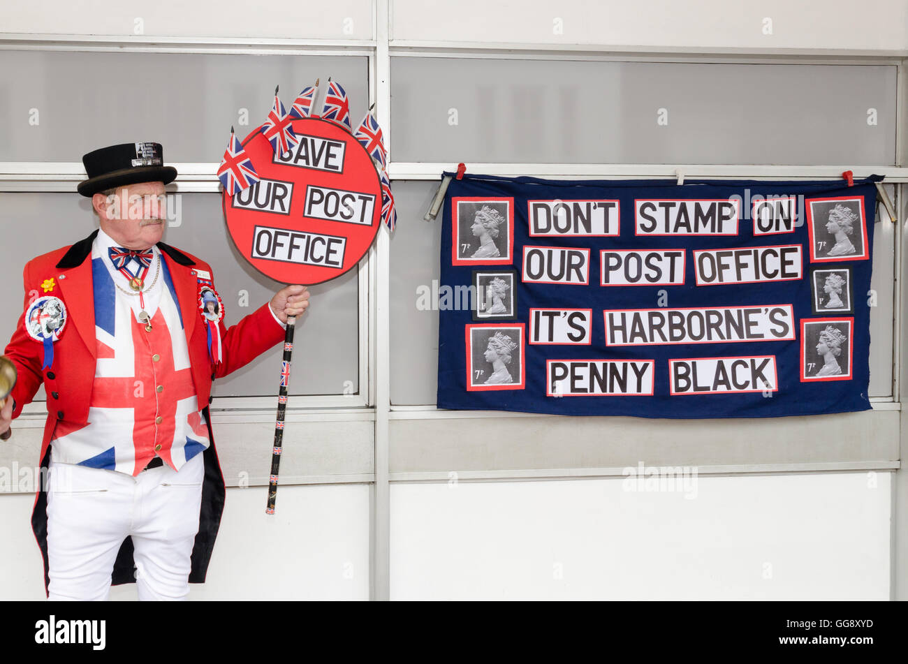 Demonstration by "John Bull" against the proposed closure of a Crown ...